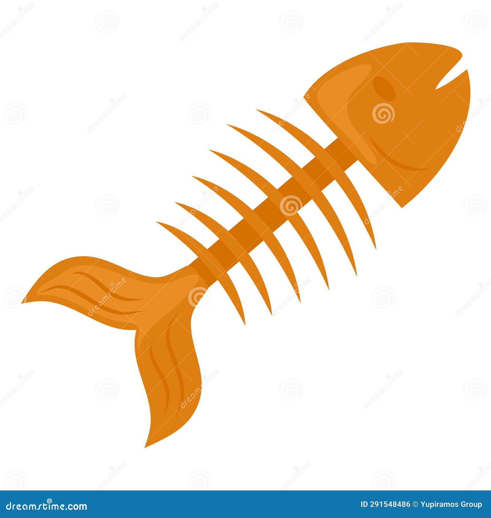 Pet rubber toy fish bones stock illustration. Illustration of care ...