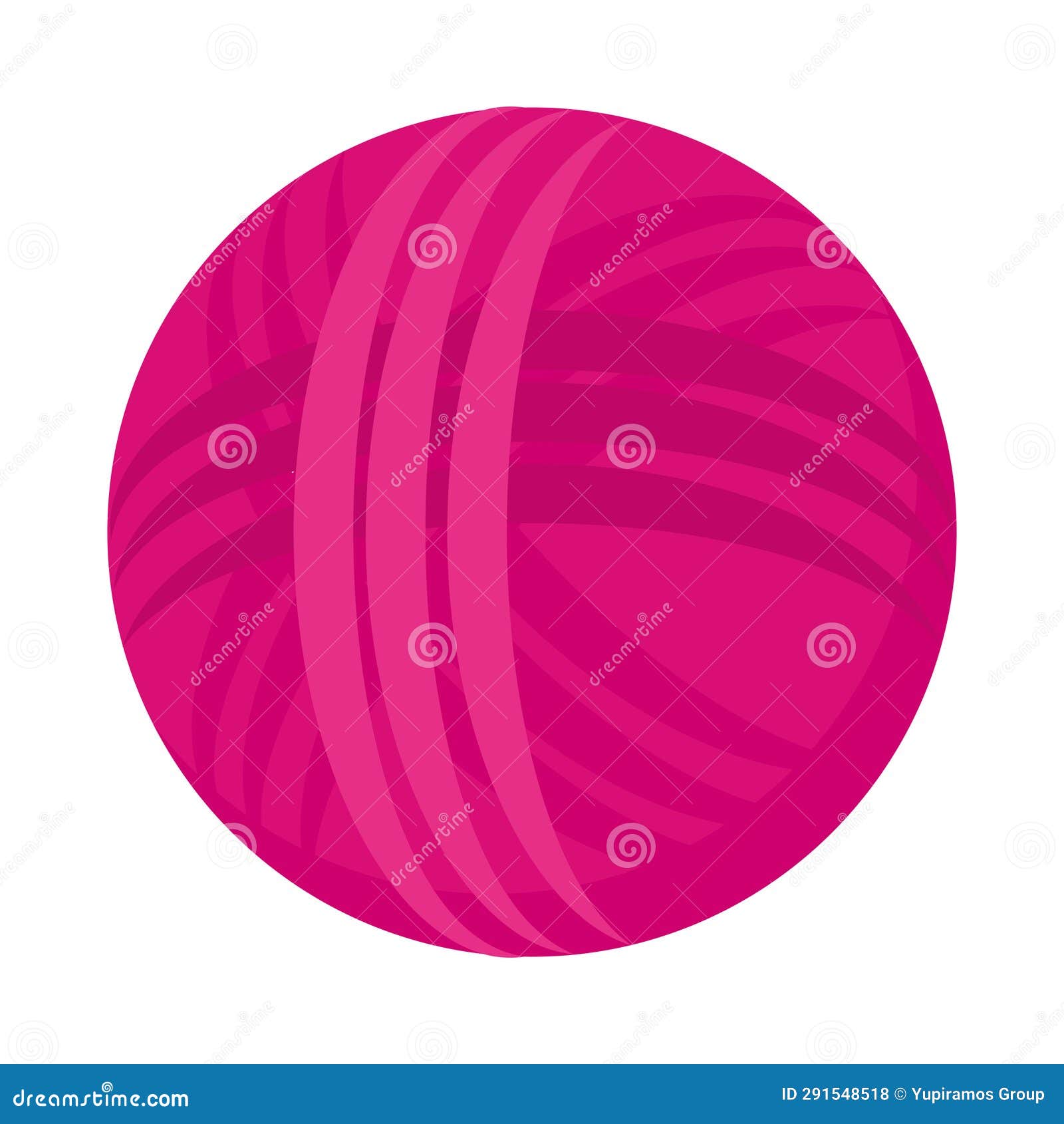 Pet rubber toy pink ball stock illustration. Illustration of play ...