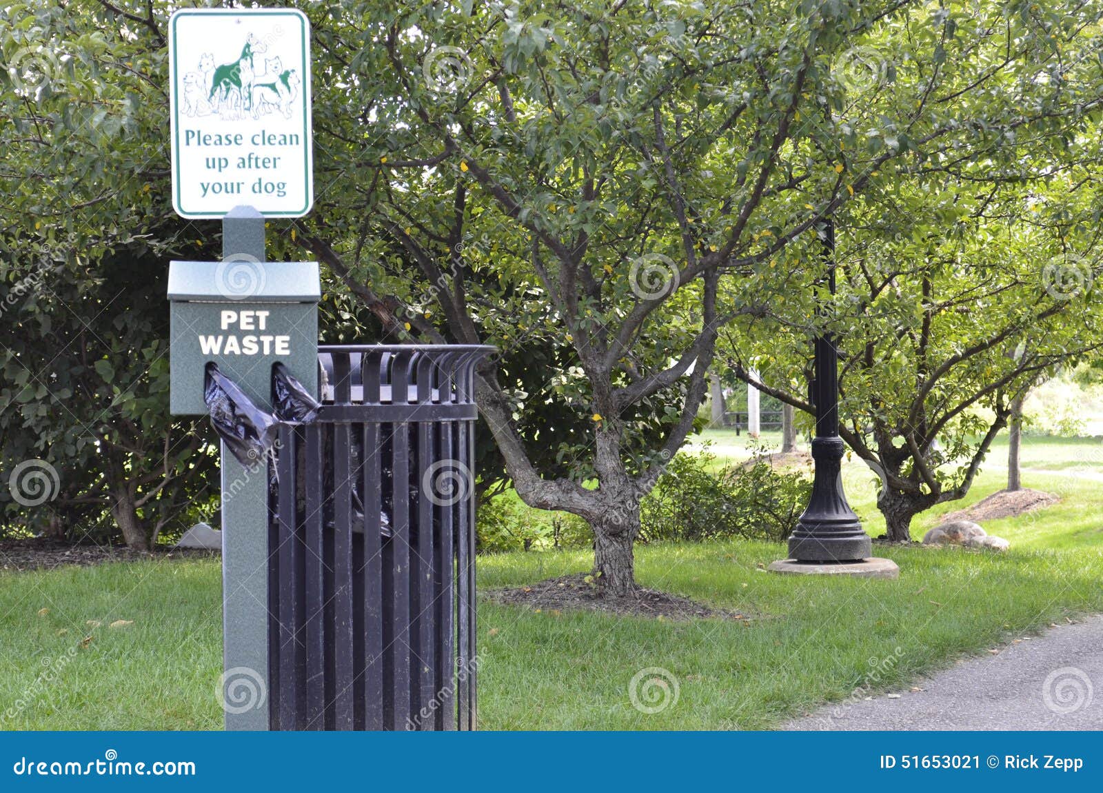 Pet Waste Disposal Sign stock image. Image of bags, outdoor - 51653021