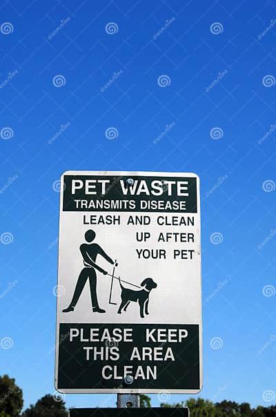 Pet waste sign stock photo. Image of waste, information - 23760766