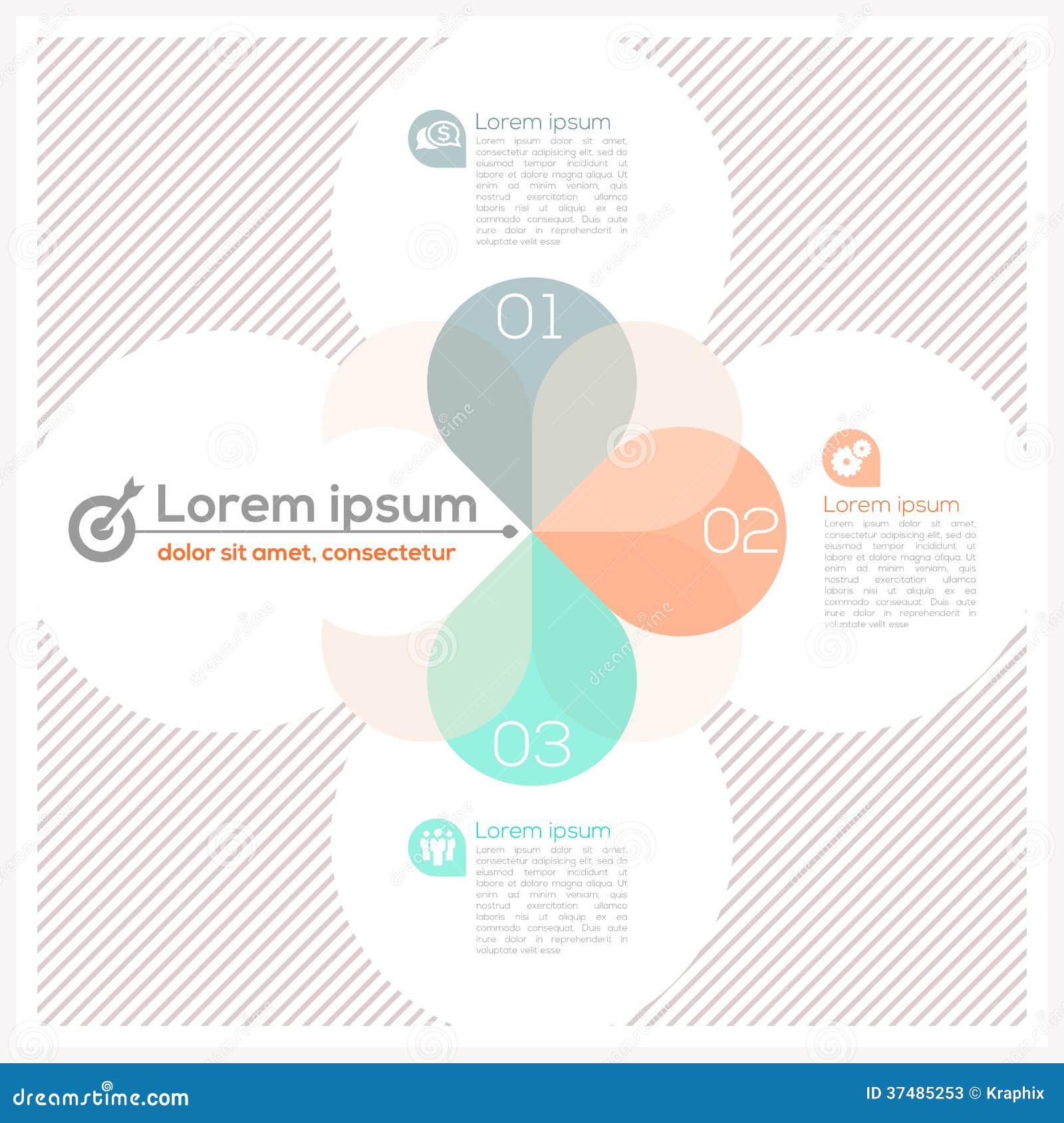 Petal Abstract Design Layout Stock Vector - Illustration of cover ...