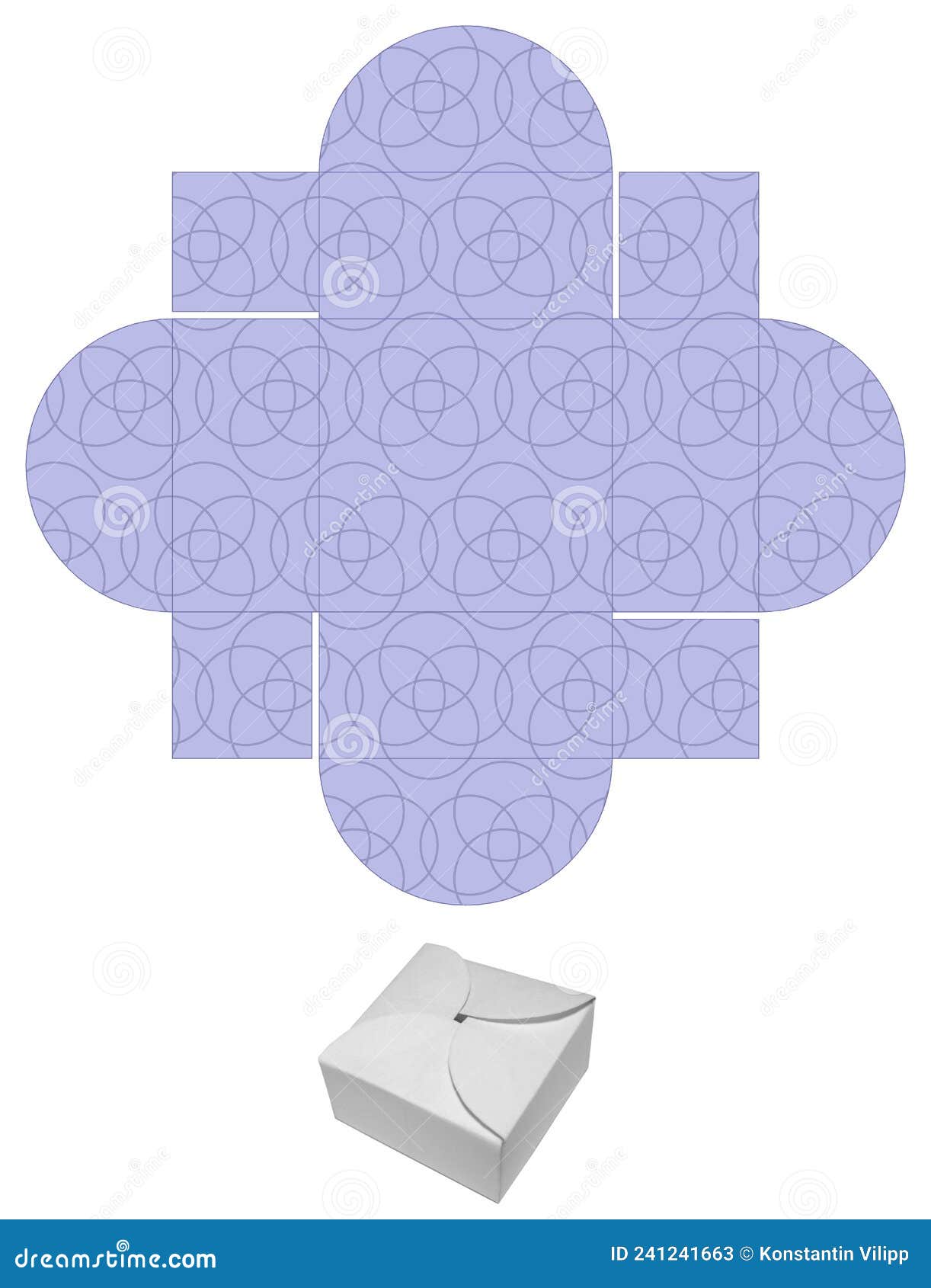 Petal box (low) stock vector. Illustration of celebration - 241241663