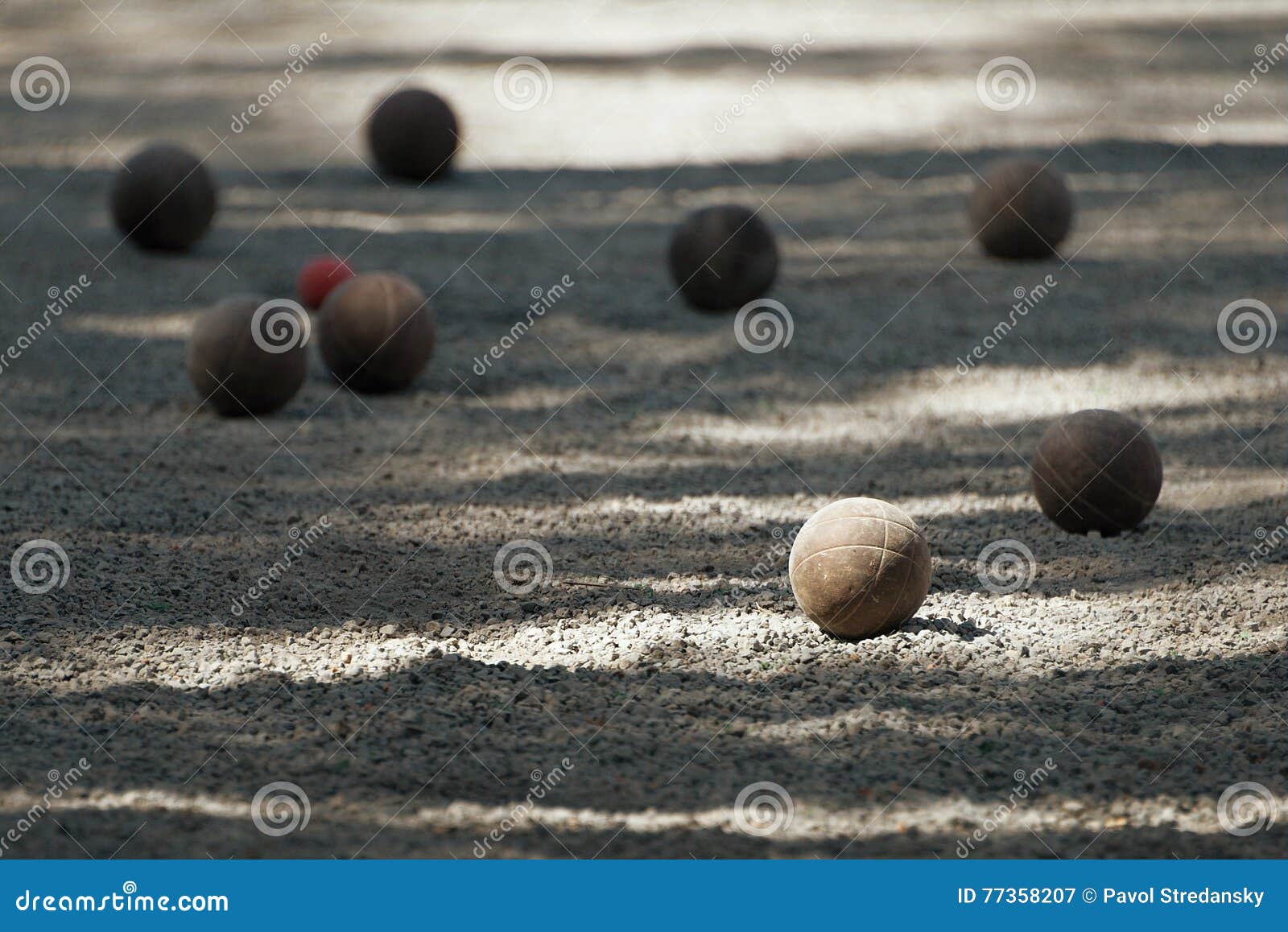 Petanque ball boules bawl stock image. Image of bowling - 77358207