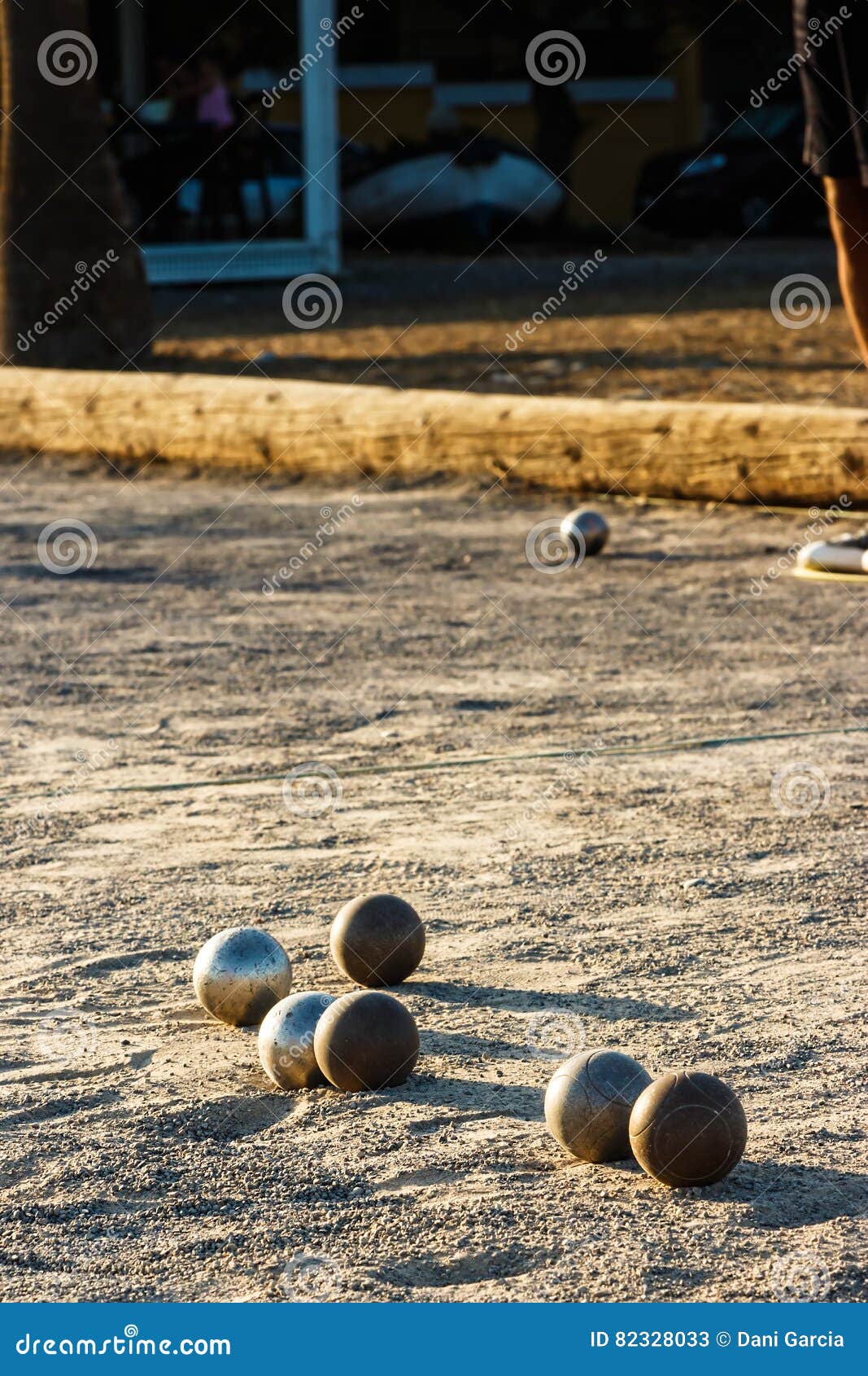 Petanque game. stock image. Image of game, petanque, ball - 82328033