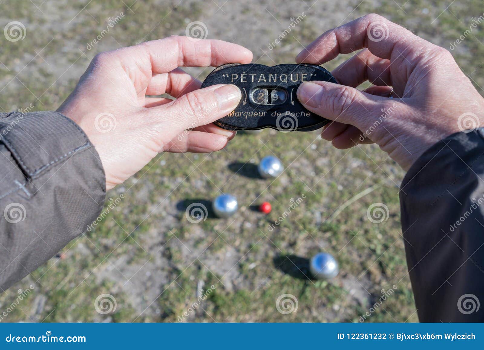 Petanque game stock photo. Image of count, outdoors - 122361232