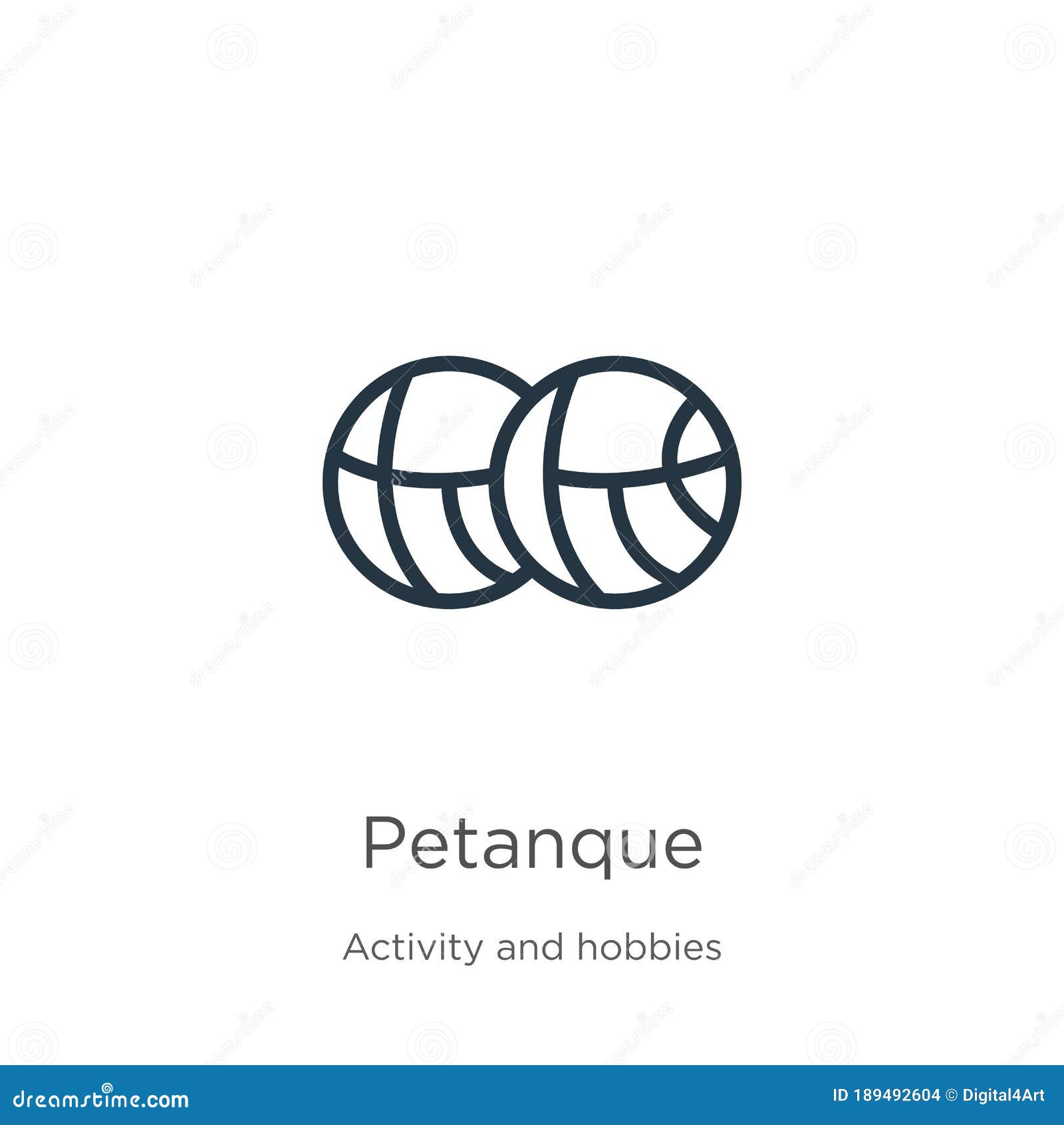 Petanque Icon. Trendy Petanque Logo Concept On White Background Vector ...