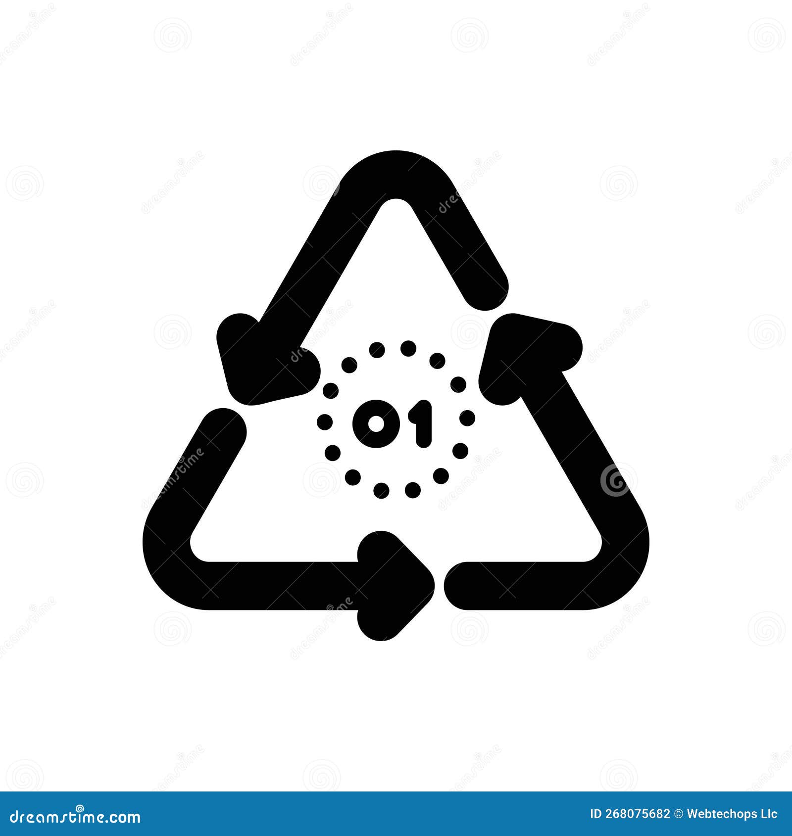 Black Solid Icon for Pete, Pap and Recycle Stock Illustration ...