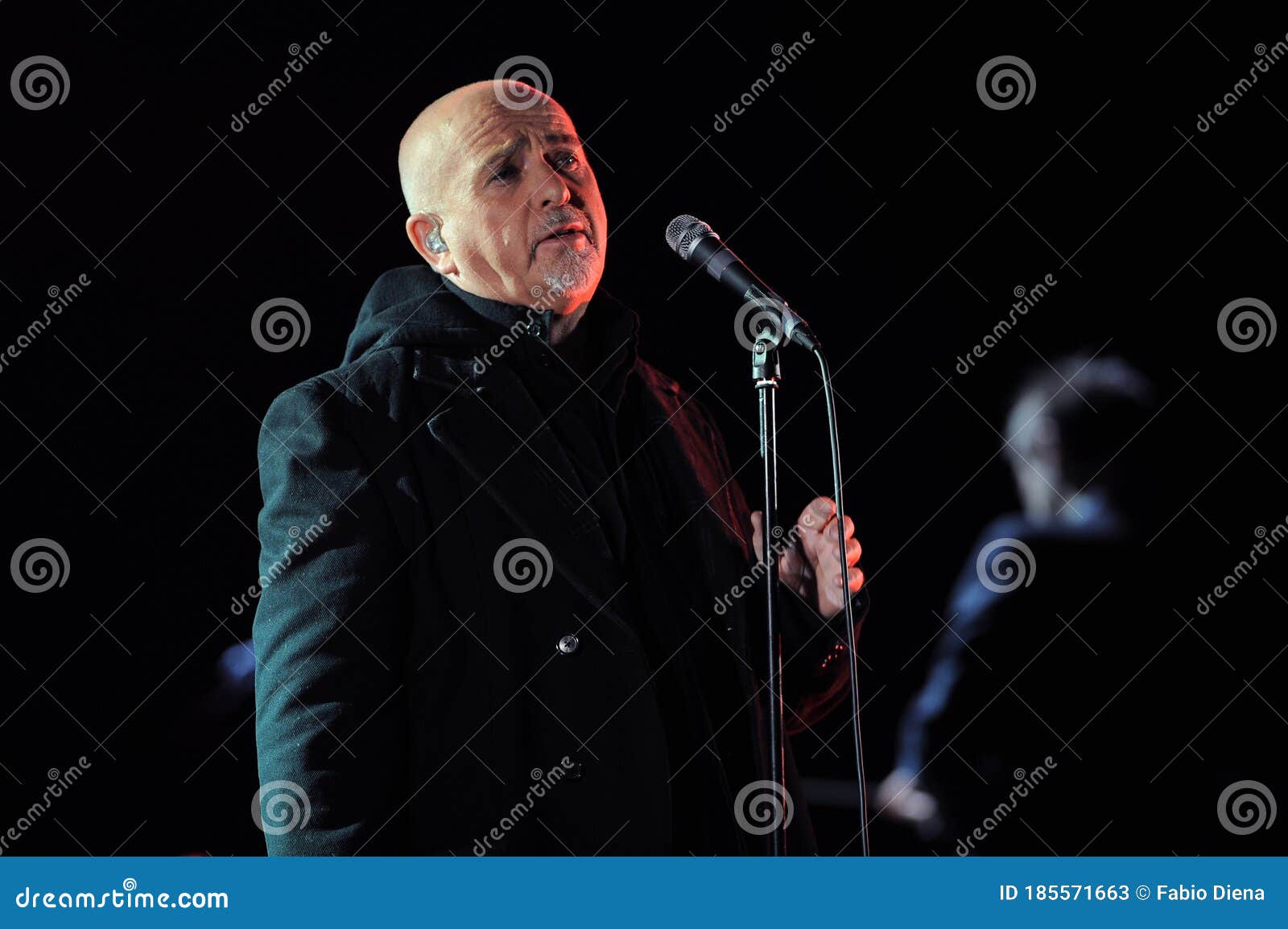 Peter Gabriel during the Concert Editorial Stock Photo - Image of flute ...