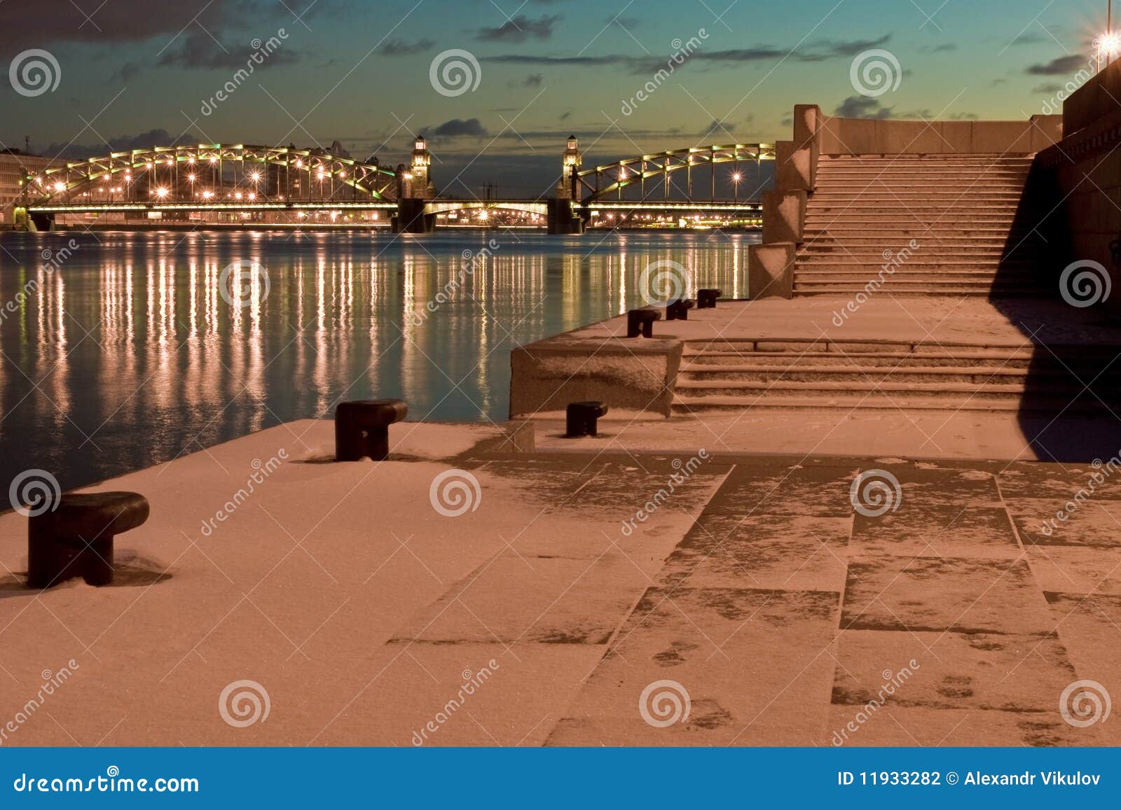 Peter the Great bridge stock photo. Image of granite - 11933282