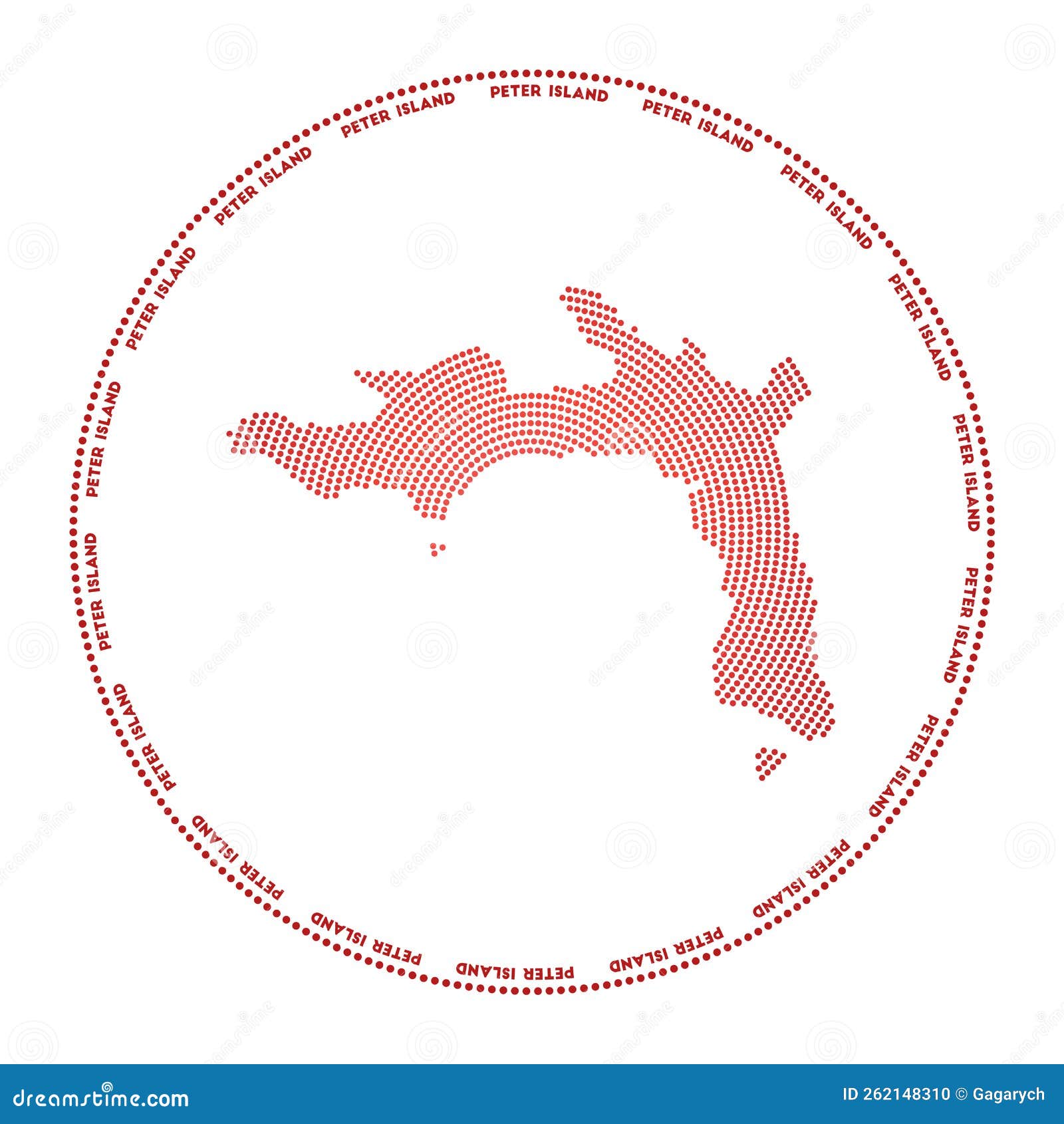 Peter Island round logo. stock vector. Illustration of peter - 262148310
