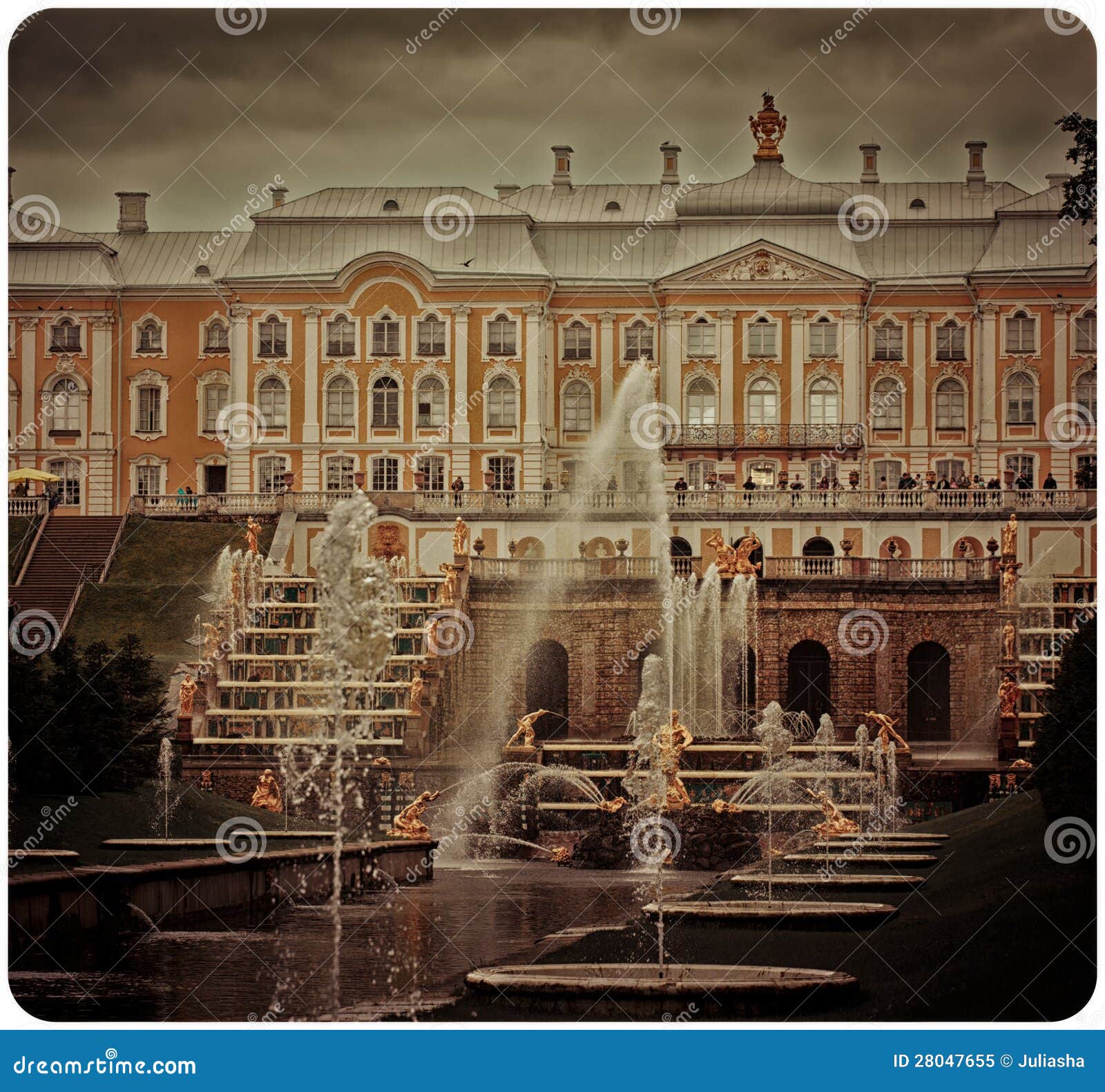 Petergof palace stock image. Image of park, monument - 28047655