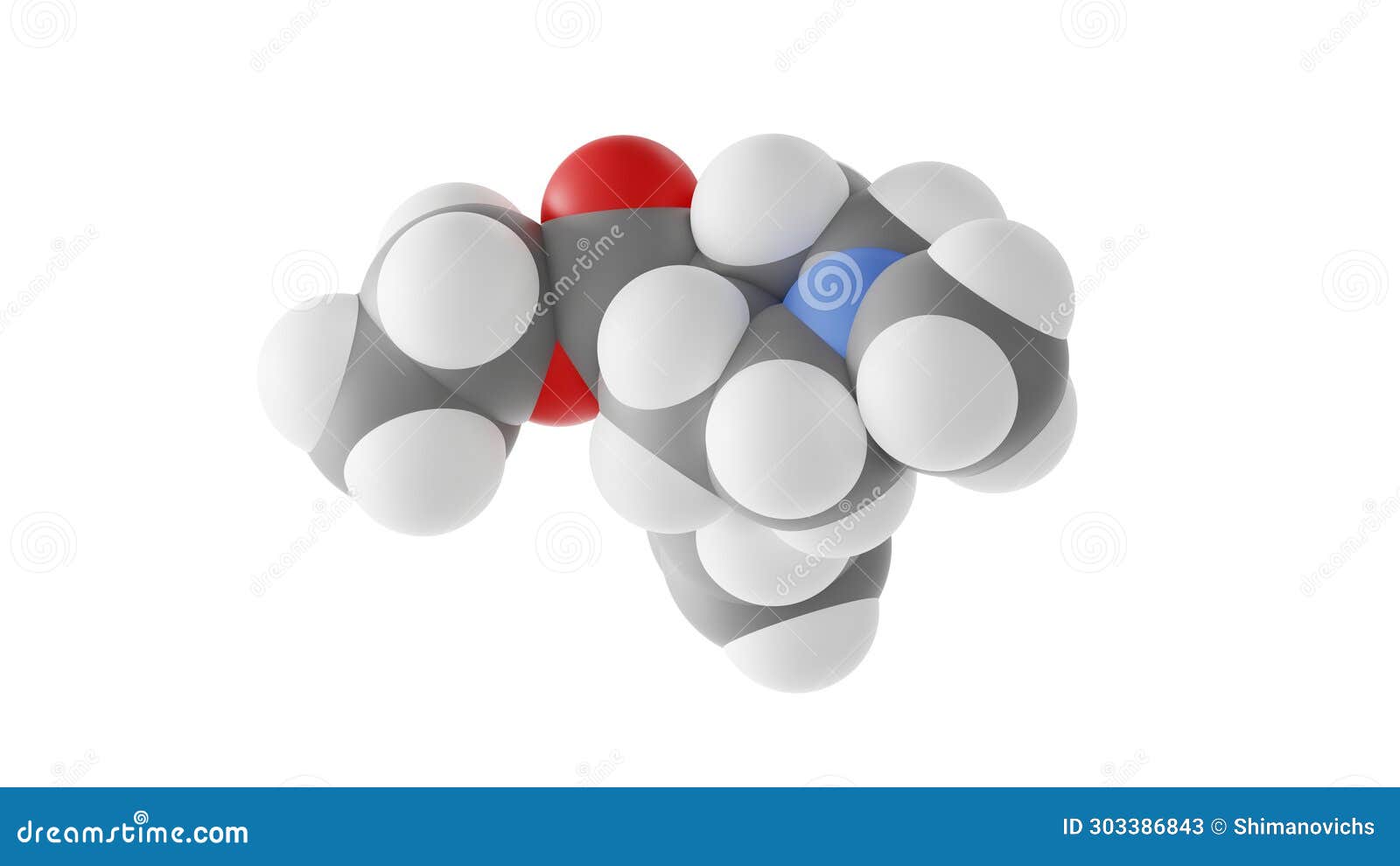 Pethidine Molecular Structure, 3d Model Molecule, Synthetic Opioid ...