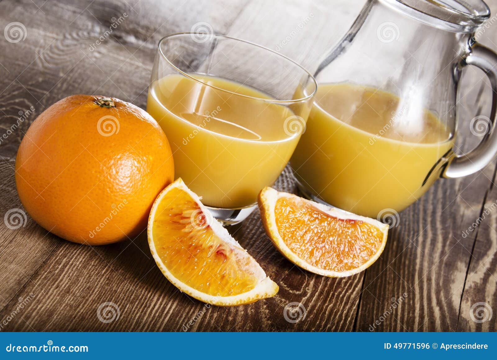 Petit Déjeuner De Jus D'orange Photo stock - Image of fermer, rouge ...