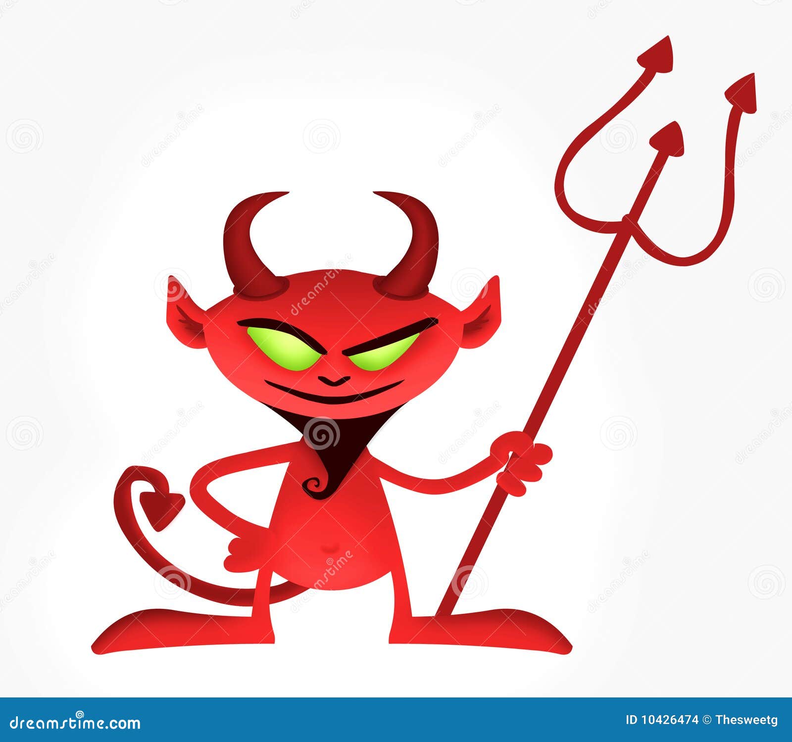 Petit diable illustration stock. Illustration du enfer - 10426474