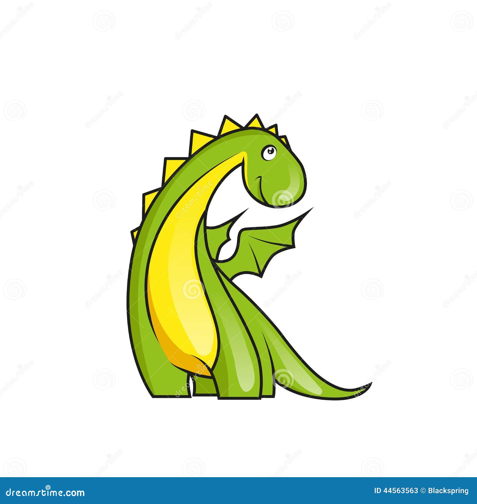 Petit dragon mignon illustration de vecteur. Illustration du médiéval ...