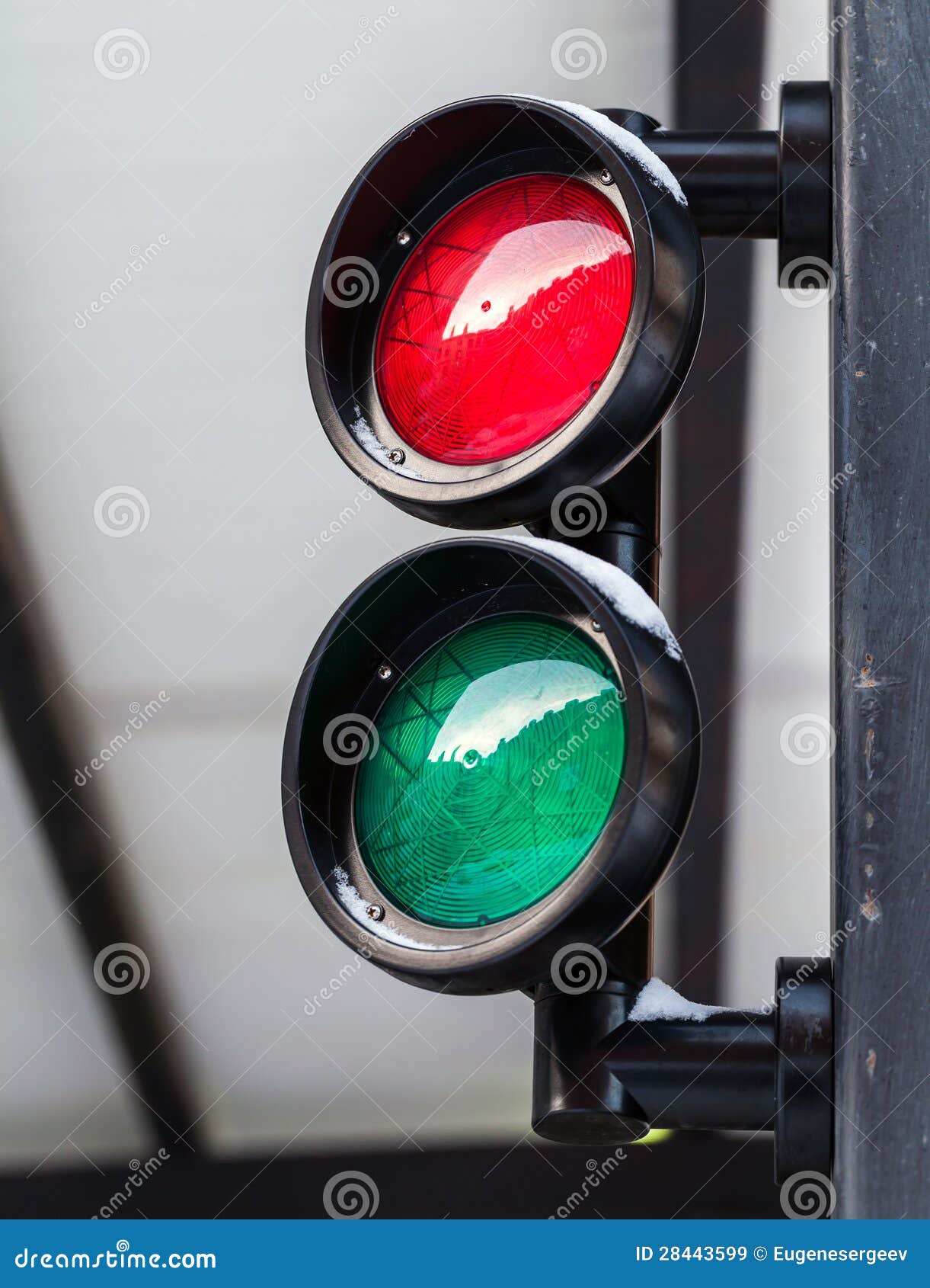Petit Feu De Signalisation Rouge Et Vert Image stock - Image du ...