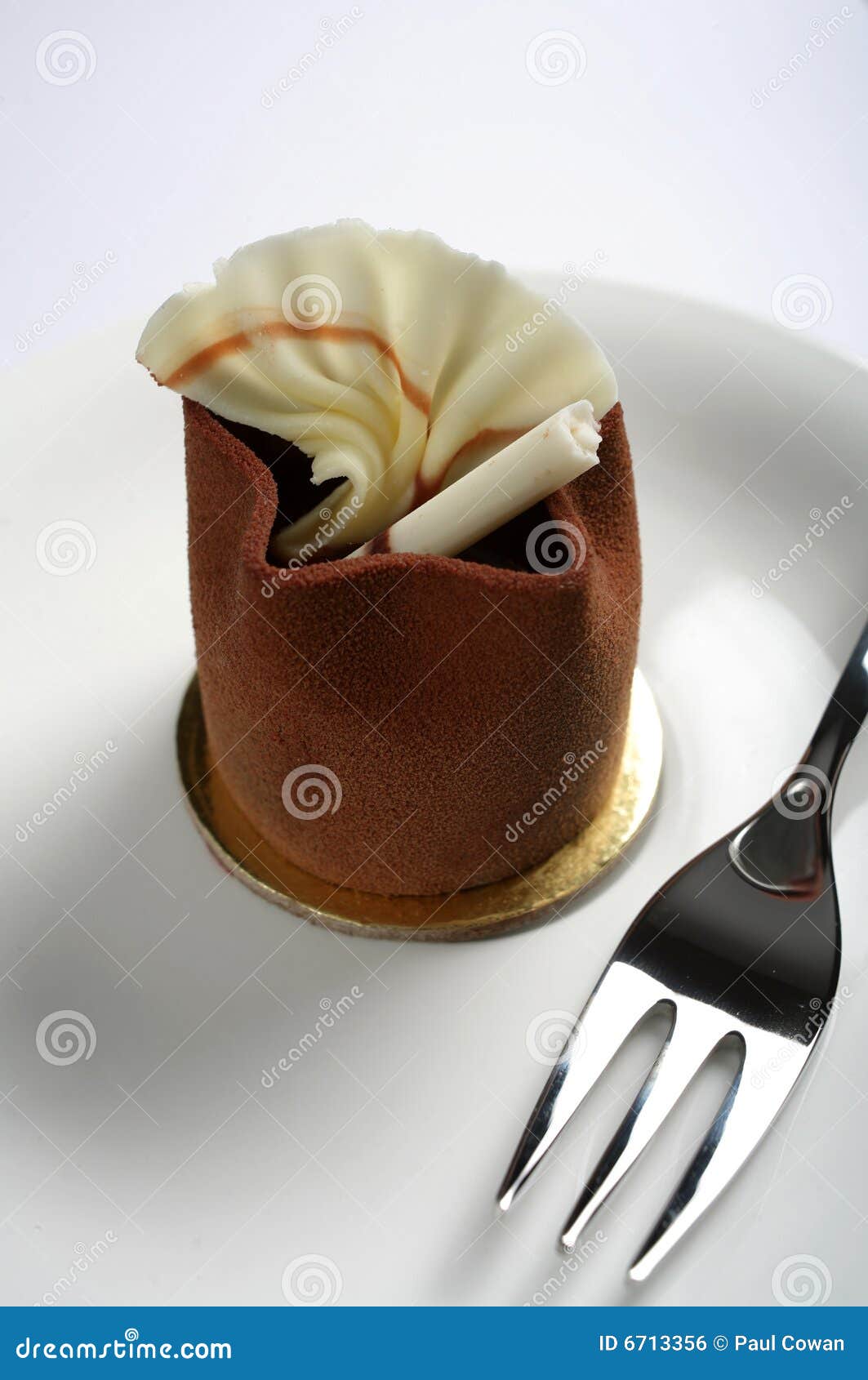 Petit four chocolate cake stock photo. Image of gourmet - 6713356