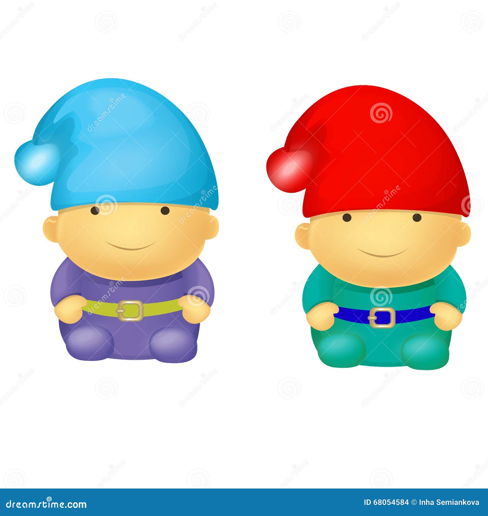 Petit nain deux mignon illustration de vecteur. Illustration du nain ...