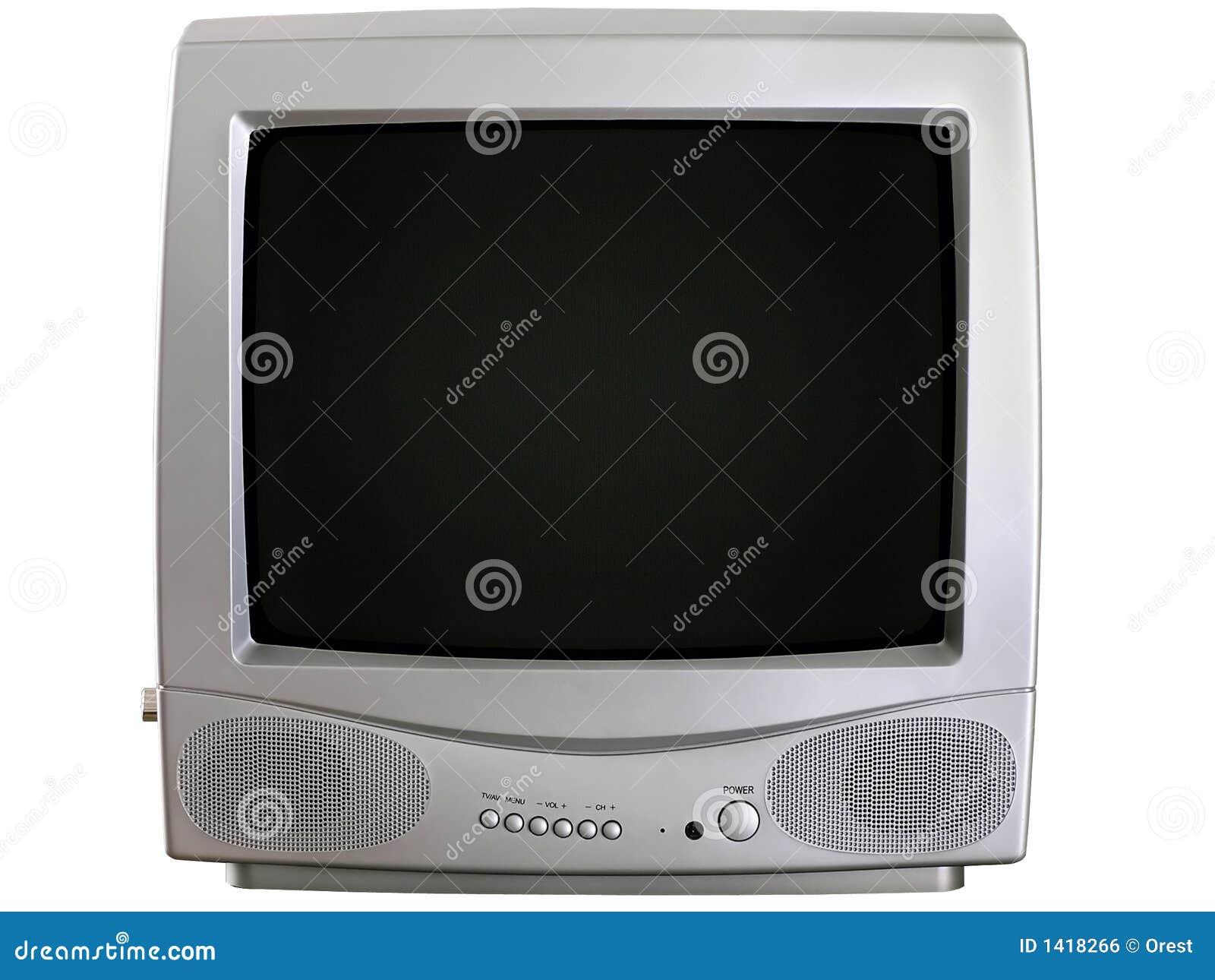 Petit televisor moderne photo stock. Image du oeil, stéréo - 1418266