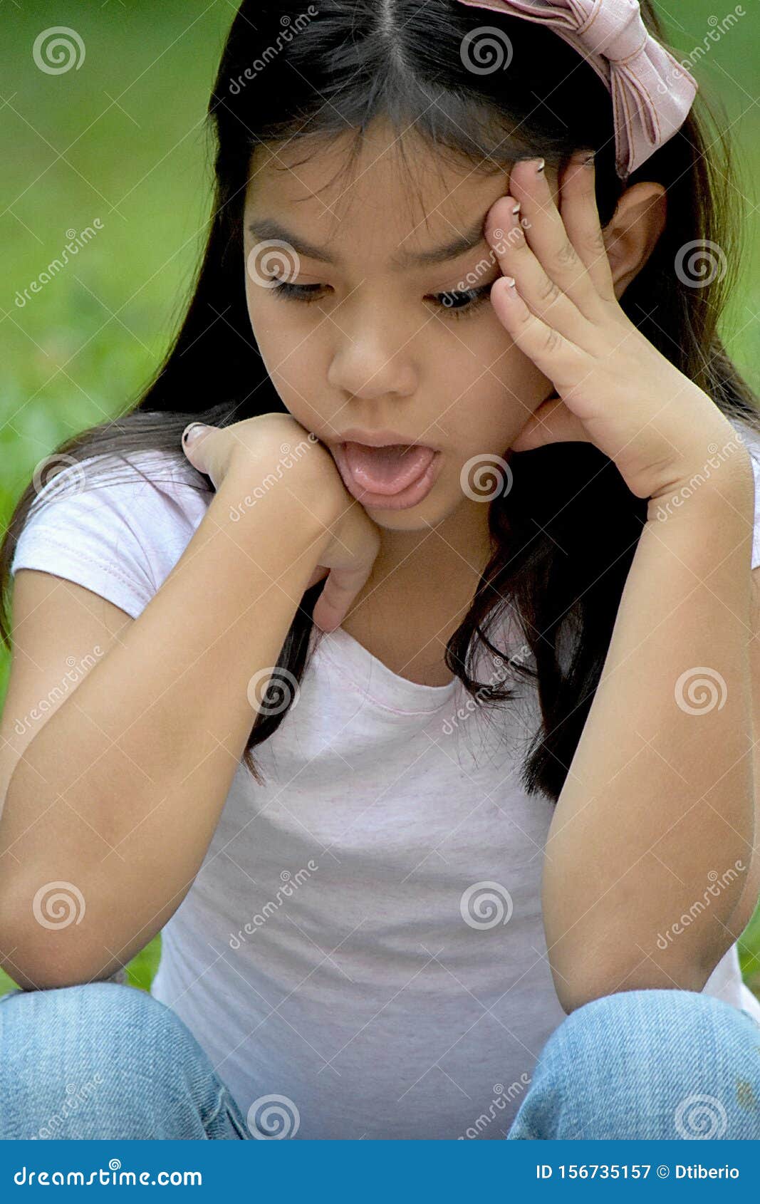 Petite Female Poor Health stock image. Image of poor - 156735157