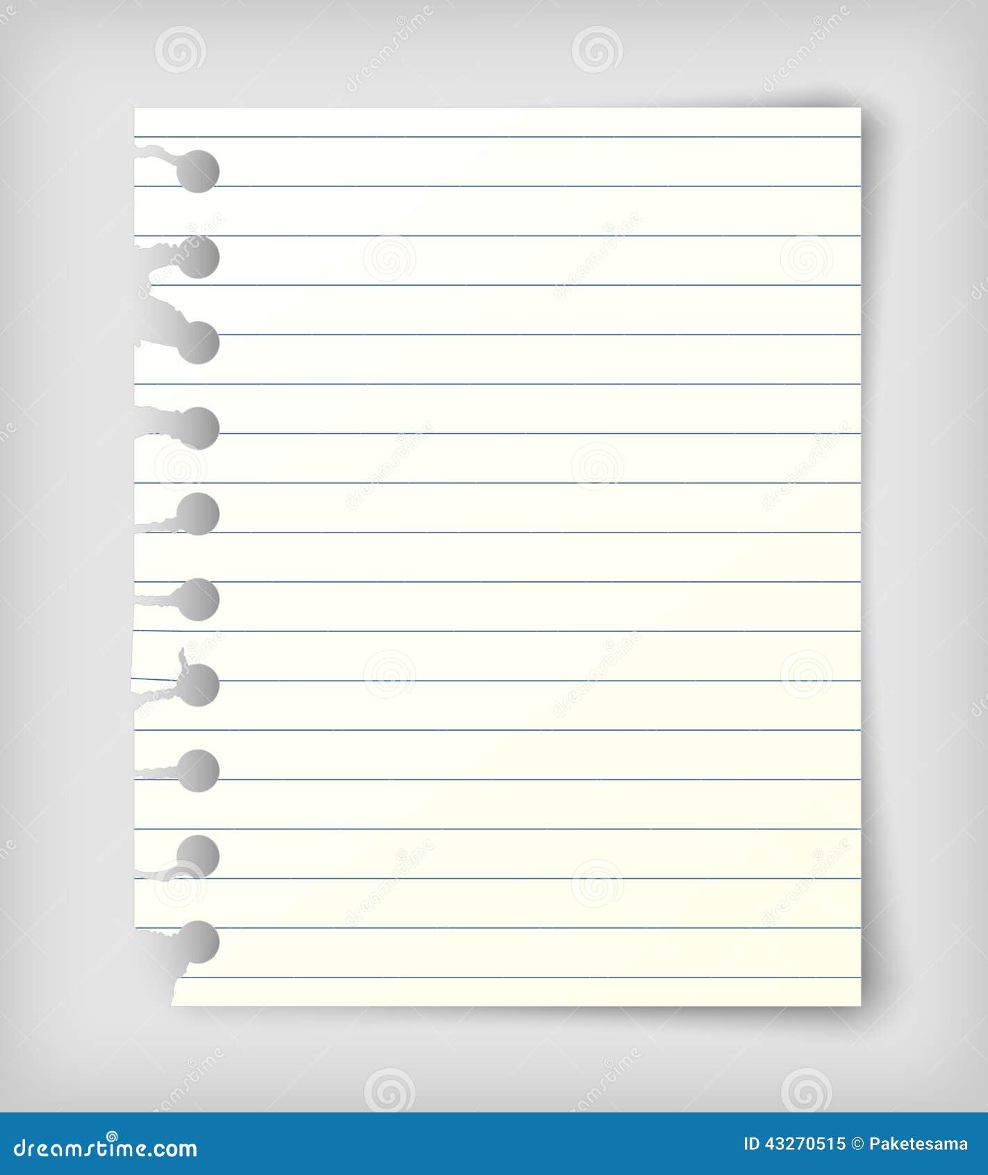 Petite Feuille De Papier De Note Illustration de Vecteur - Illustration ...