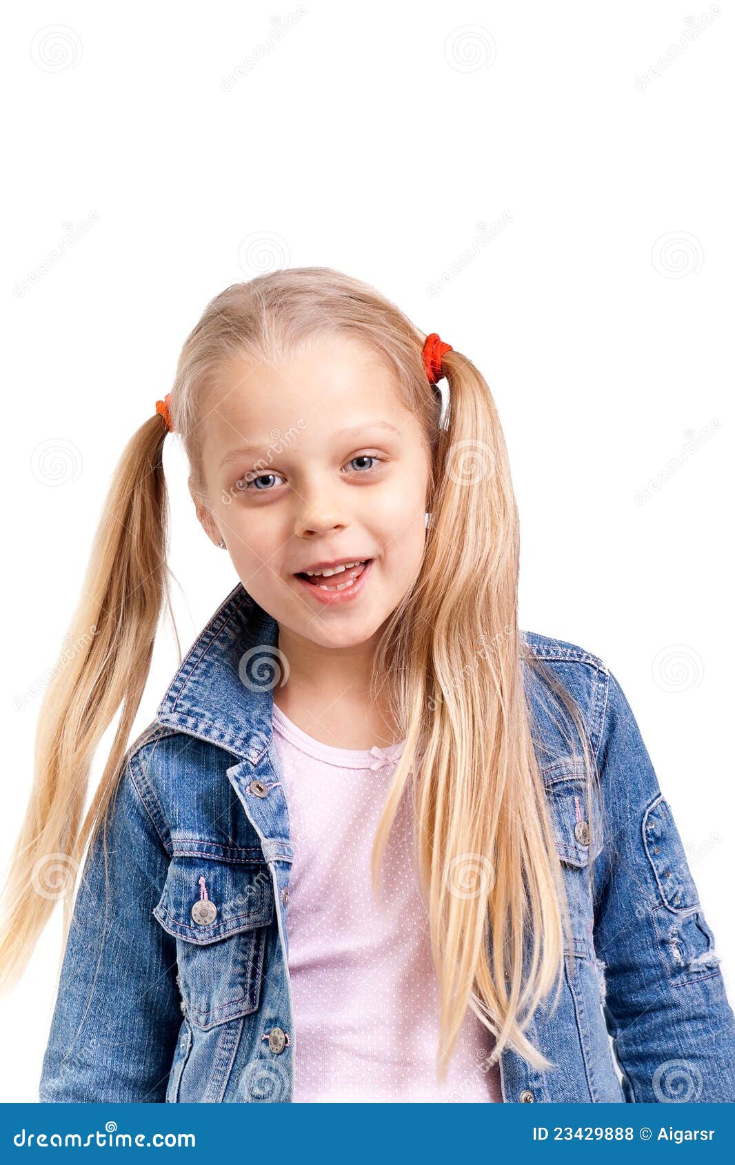 Petite fille mignonne photo stock. Image du joyeux, mode - 23429888