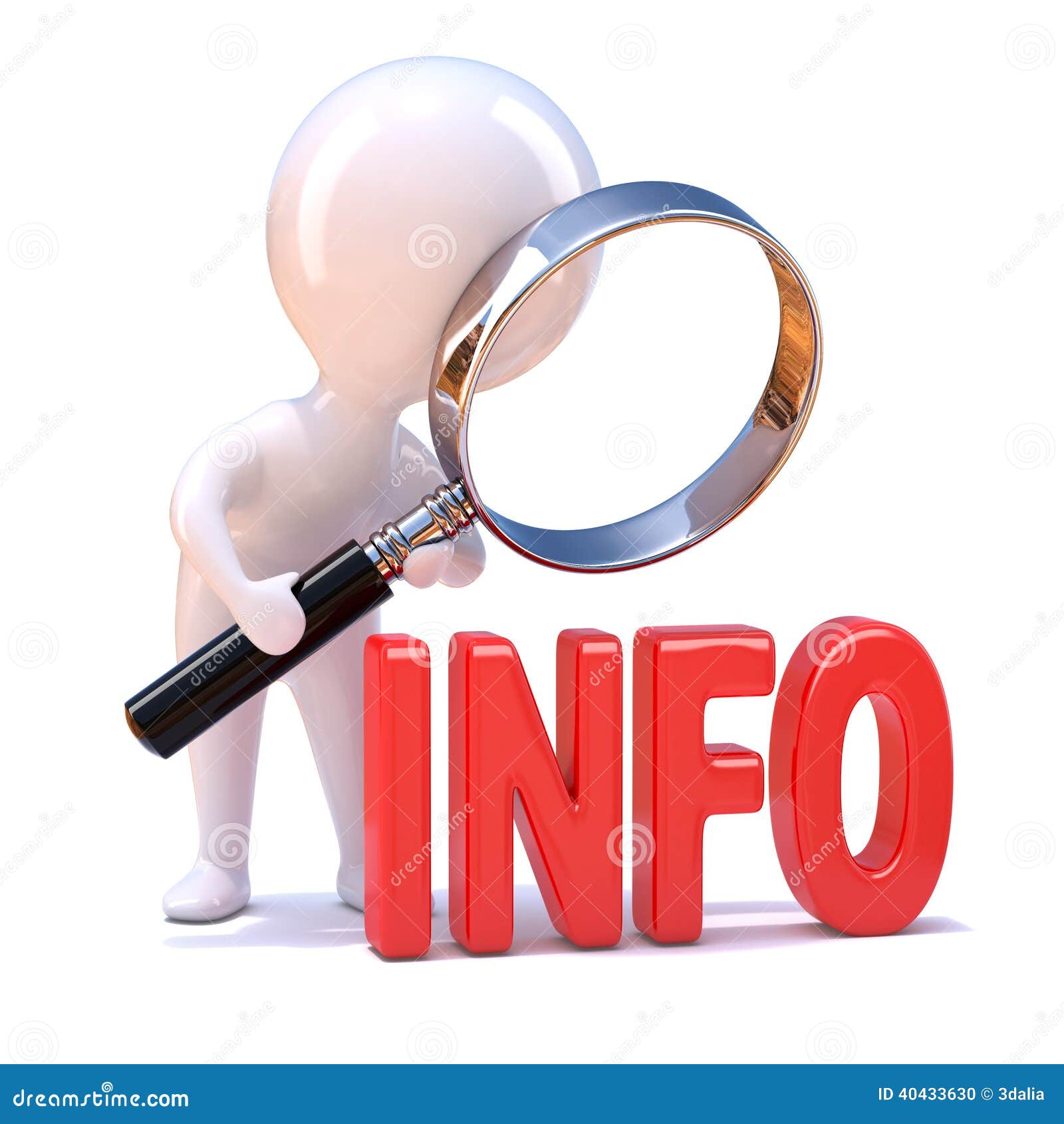 Petites Infos De La Personne 3d Illustration Stock - Illustration du ...