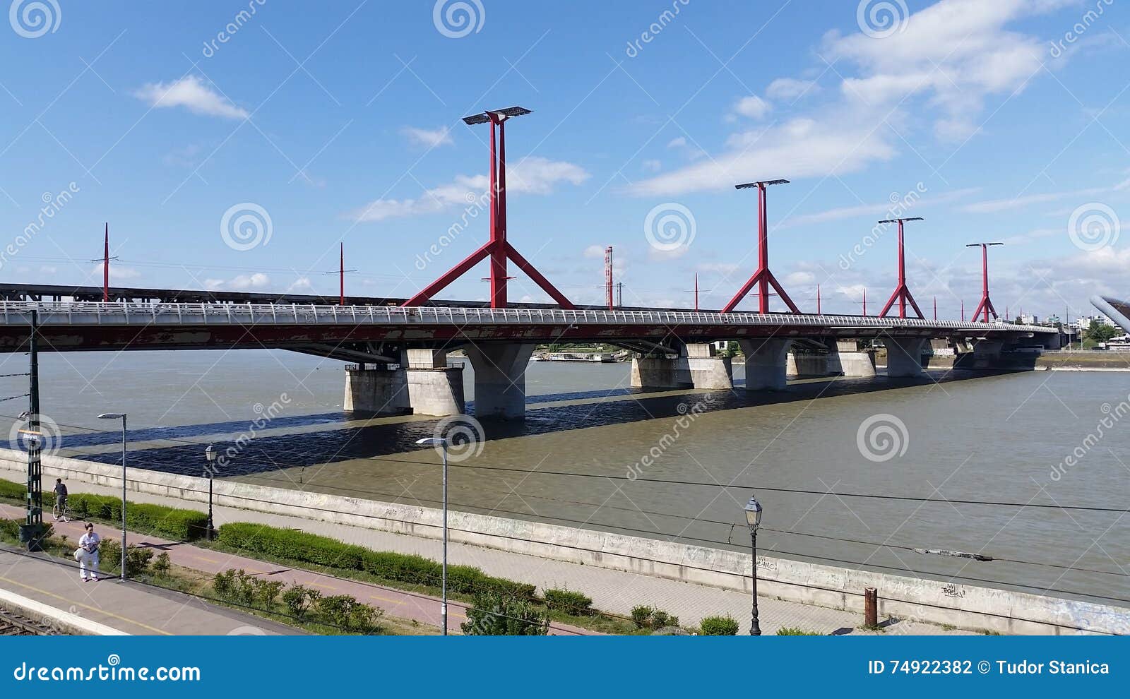 Petofi Bridge Budapest stock photo. Image of petofi, bridge - 74922382