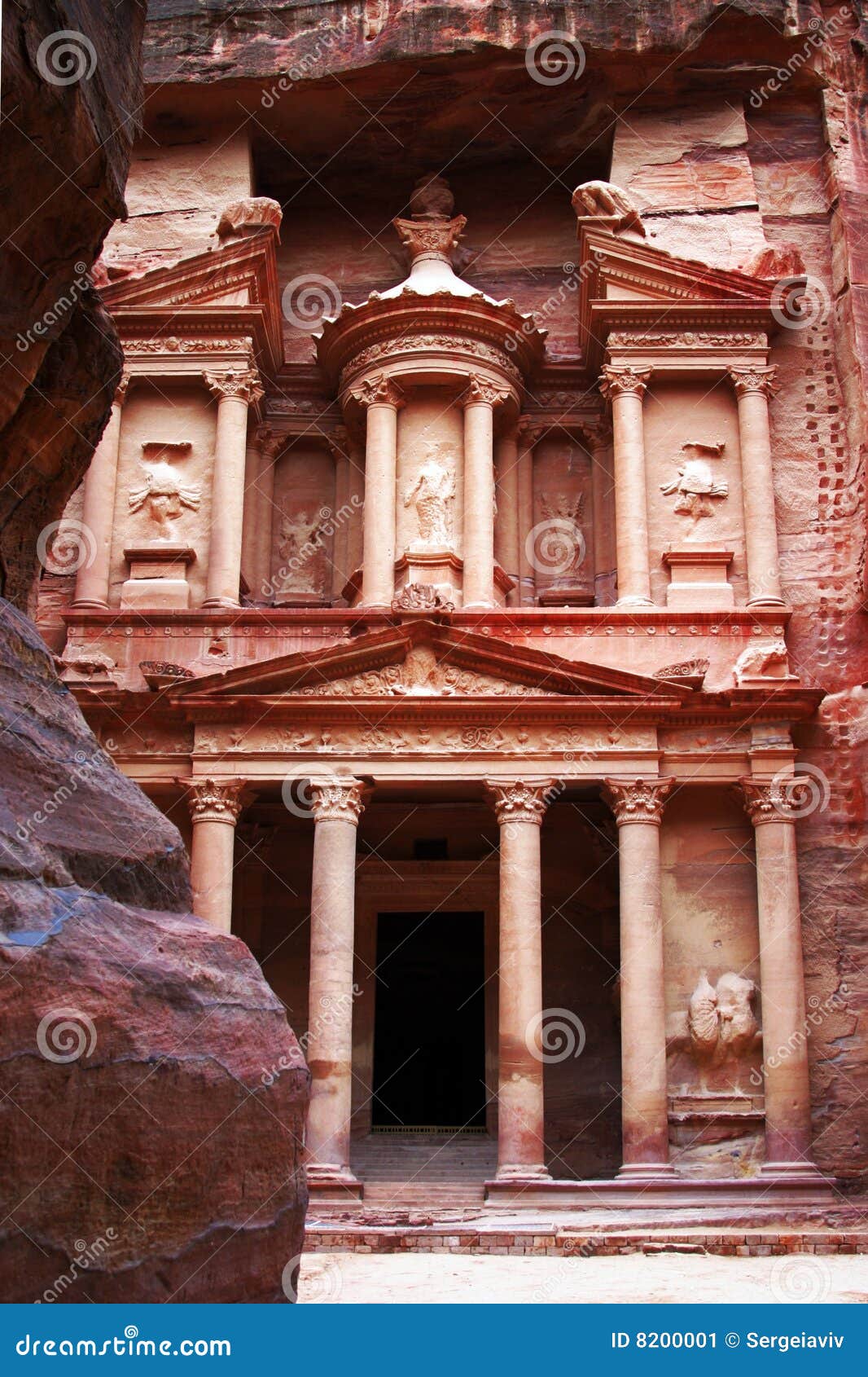 Petra-Ancient City, Jordan stock image. Image of summer - 8200001