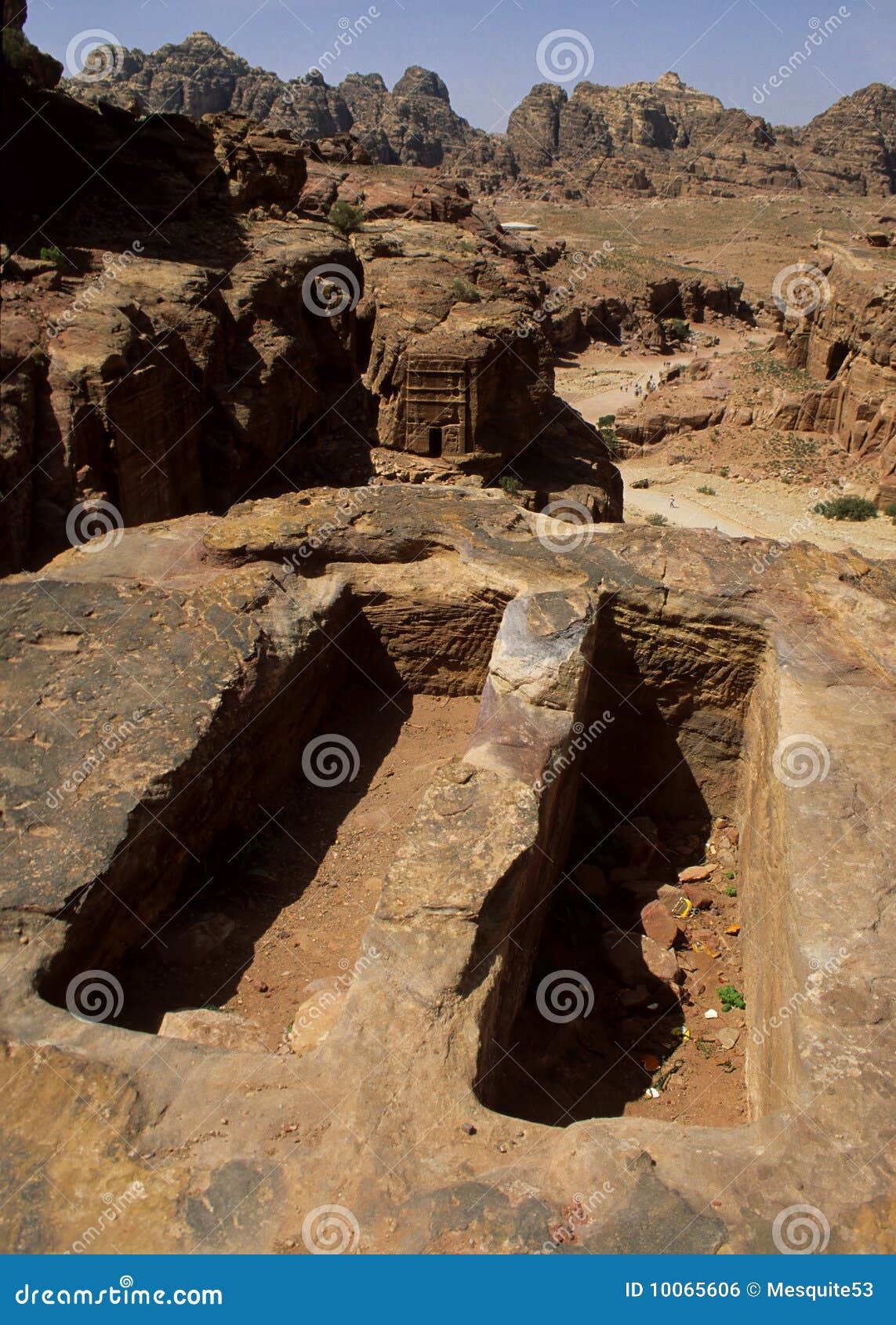 Petra ancient tombs stock photo. Image of land, nabateans - 10065606