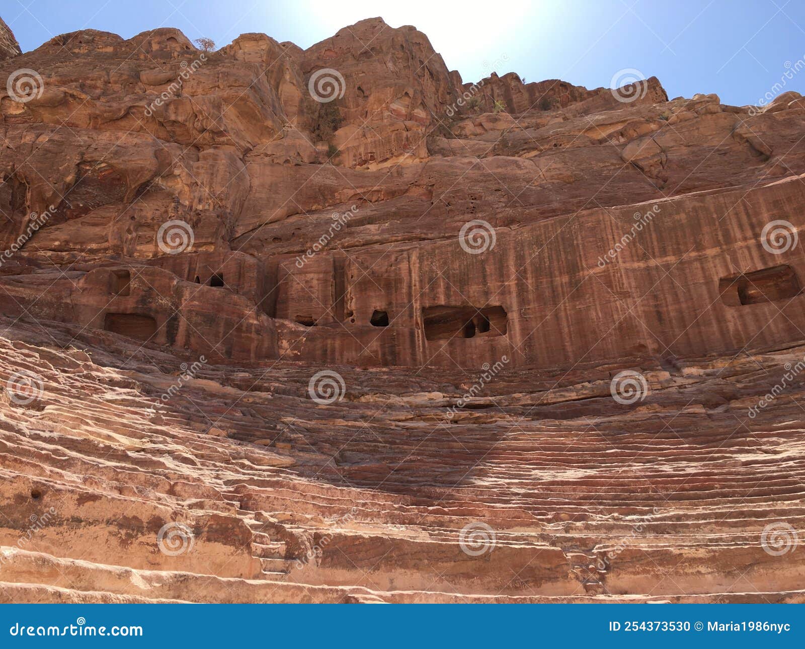 Petra in Jordan. stock photo. Image of city, august - 254373530