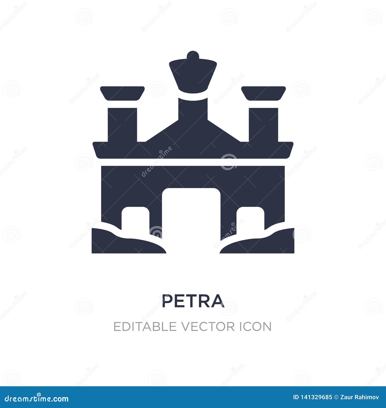 Petra Icon On White Background. Simple Element Illustration From ...