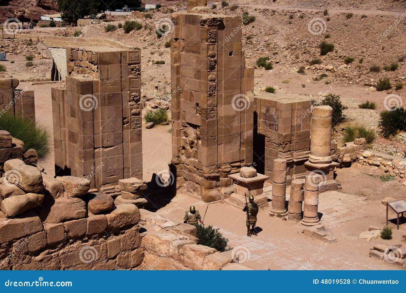 Petra in Jordan stock photo. Image of destination, jordan - 48019528