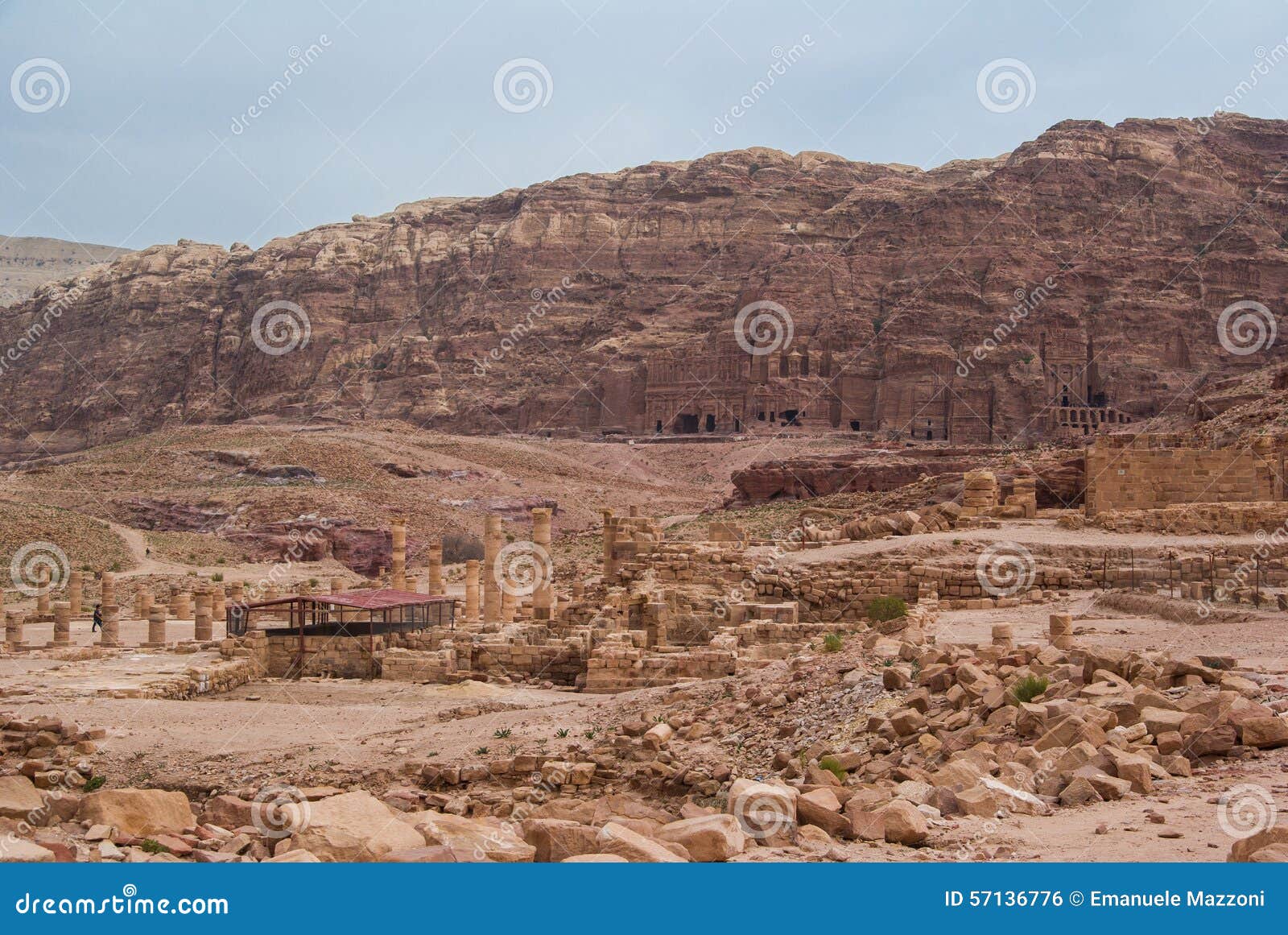 Petra, Jordan stock photo. Image of ancient, cliff, famous - 57136776
