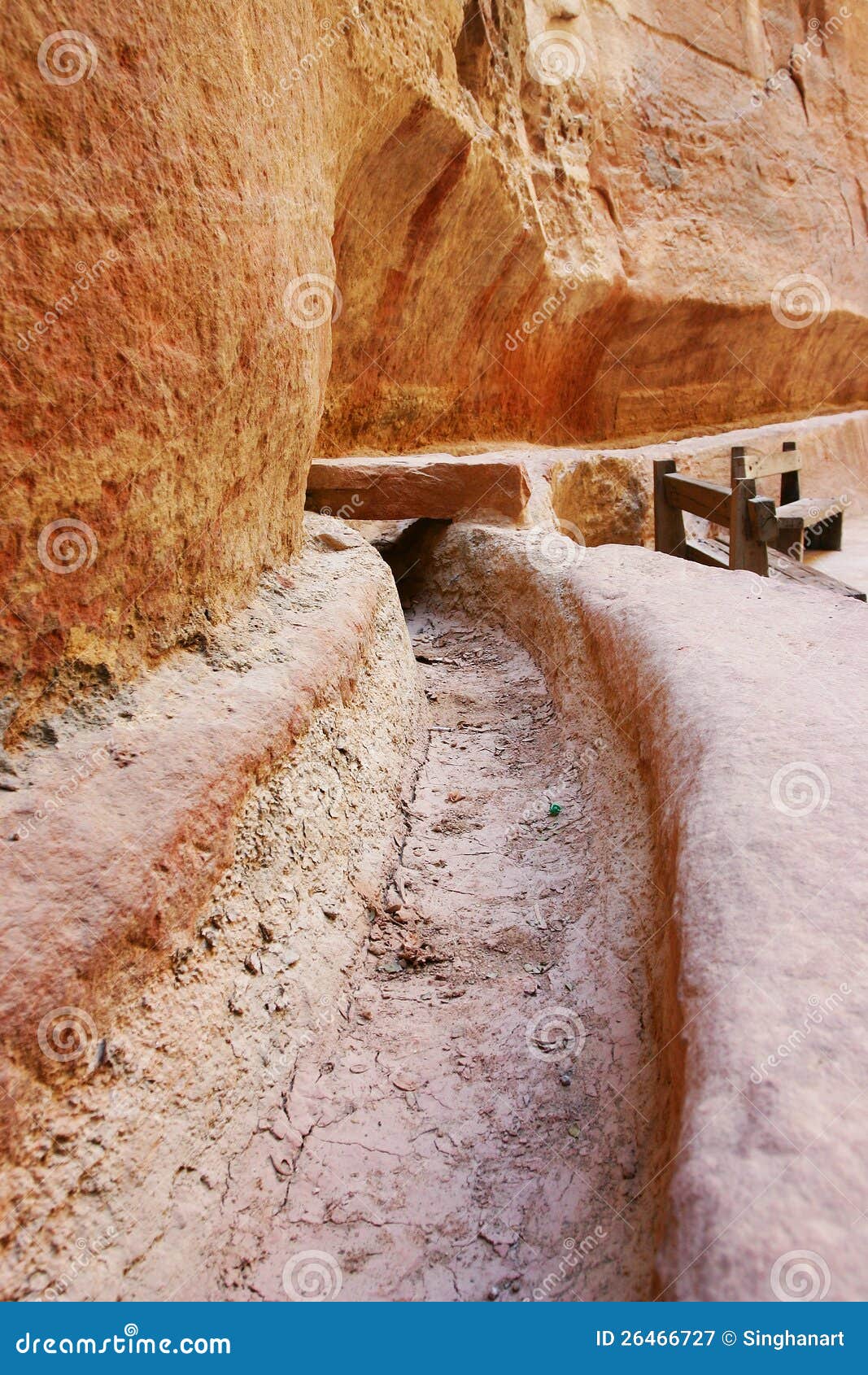 Petra Jordan- Water Way Erosion on the Stone Stock Image - Image of ...