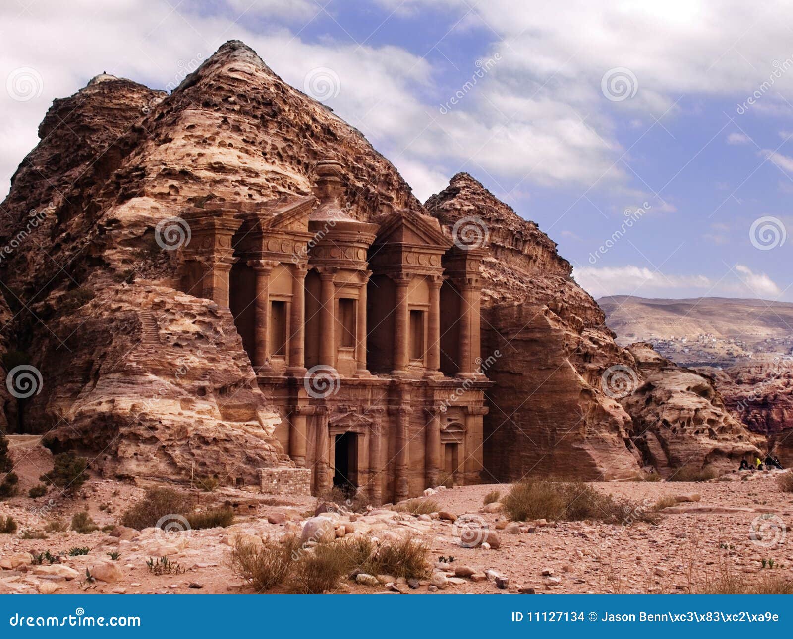 Petra monastery stock photo. Image of empire, east, archaeological ...