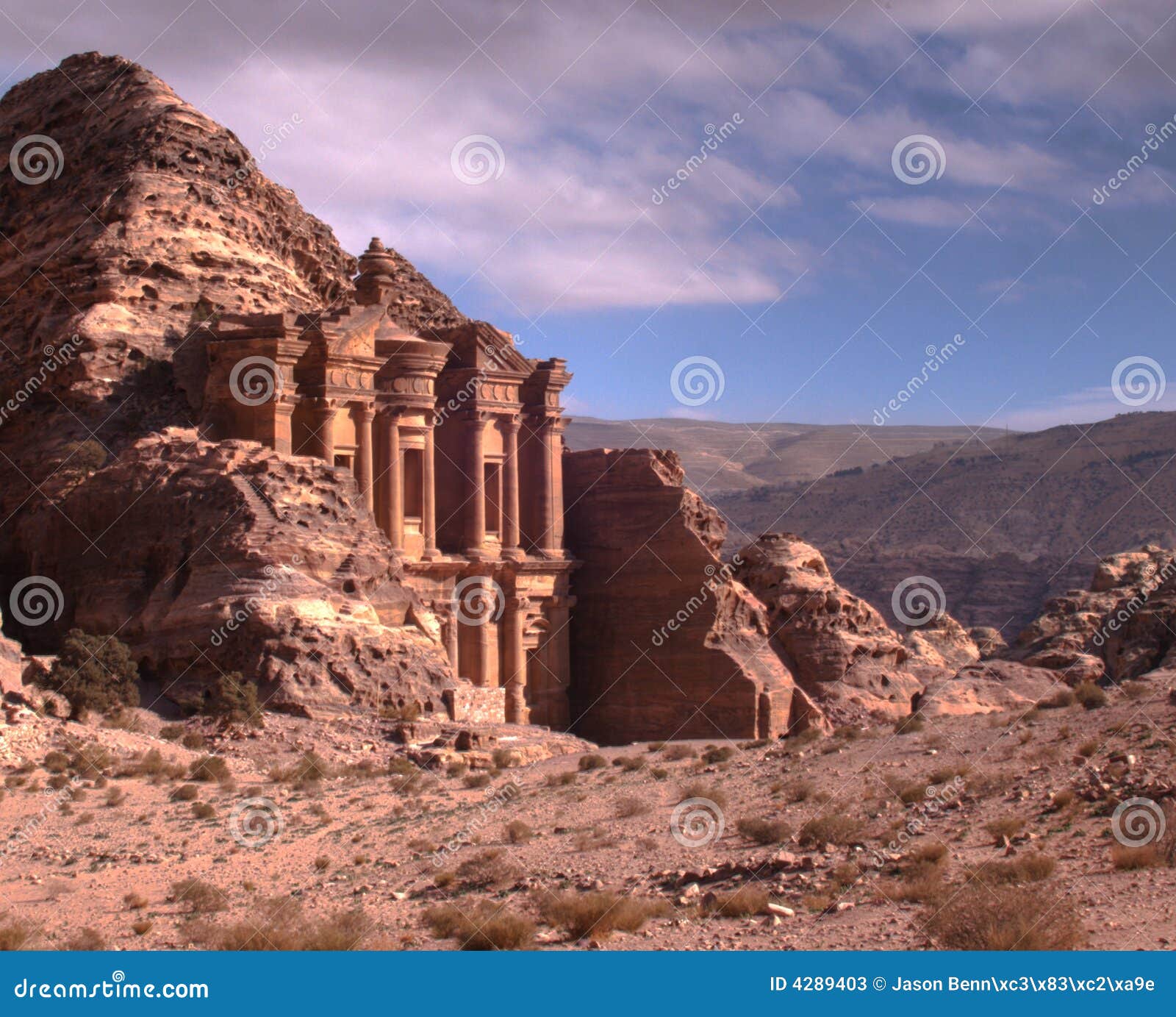 Petra Monastery stock image. Image of nabateans, middle - 4289403