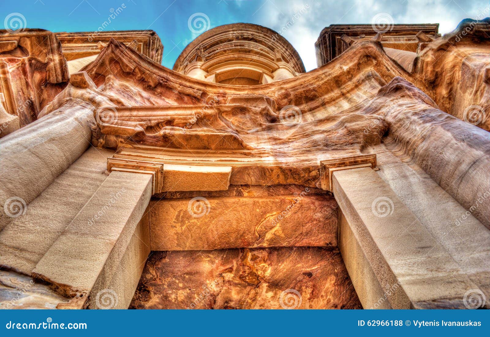 Ad Deir in the Ancient City of Petra, Jordan. Ad Deir is Known As the ...