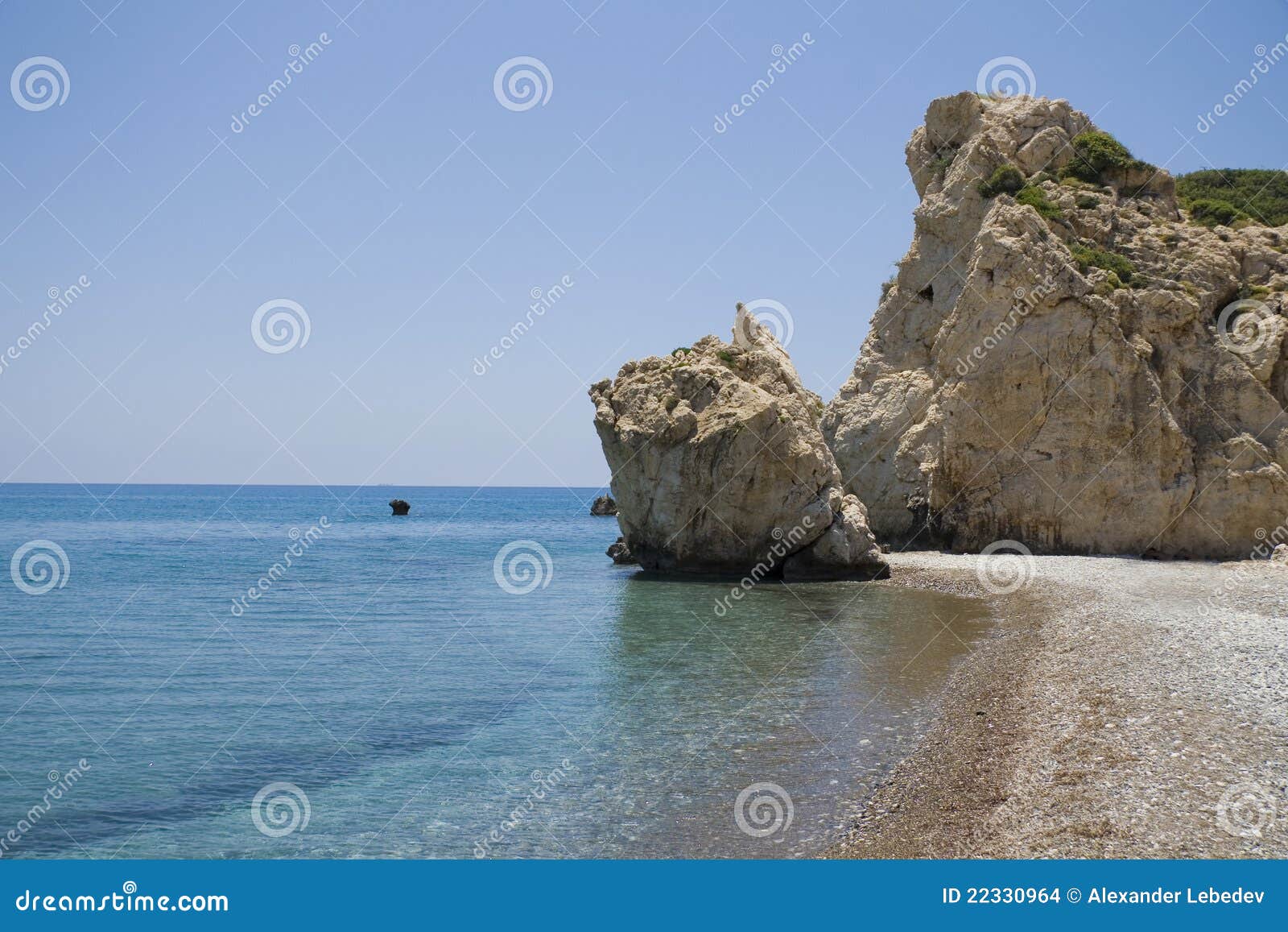 Petra Tou Romiou, Strand Op Cyprus Stock Foto - Image of landschap ...