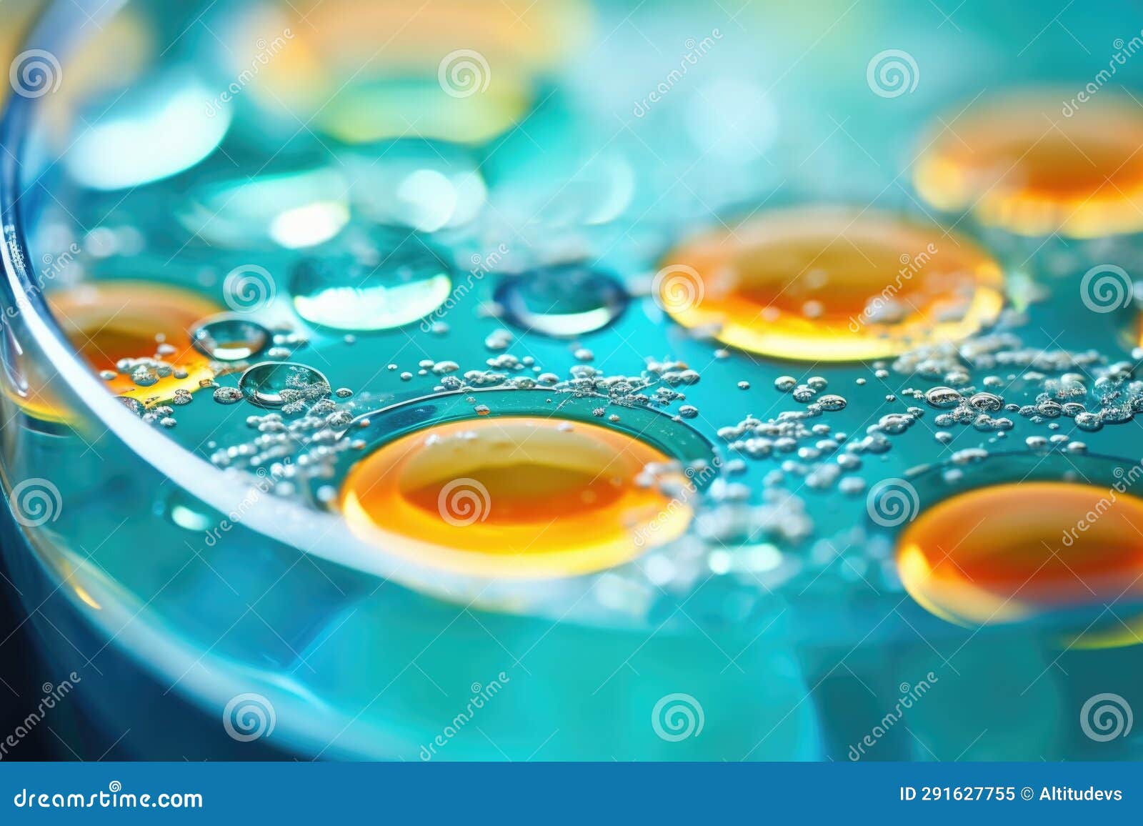 Petri Dish with Cultured Cells Under Microscope Stock Image - Image of ...