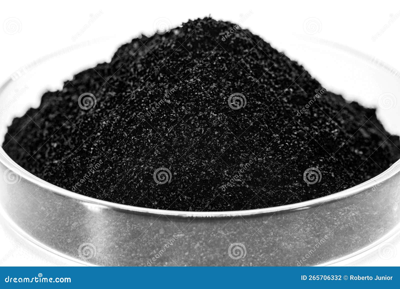 Petri Dish with Graphene Powder, Material is Light, Electrically ...