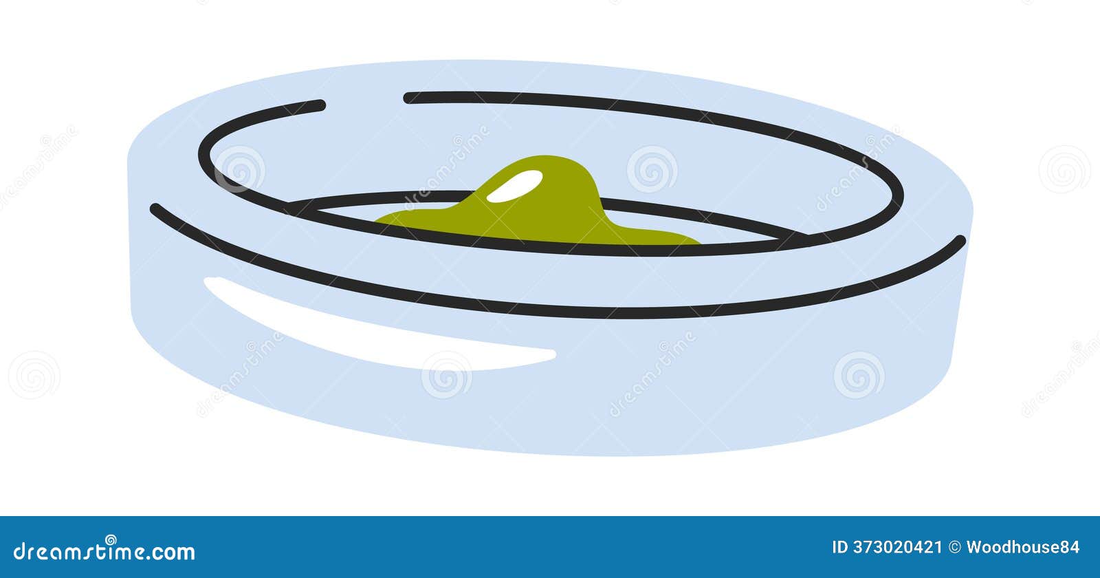 Petri Dish With Growing Bacteria Colonies Illustration | CartoonDealer ...