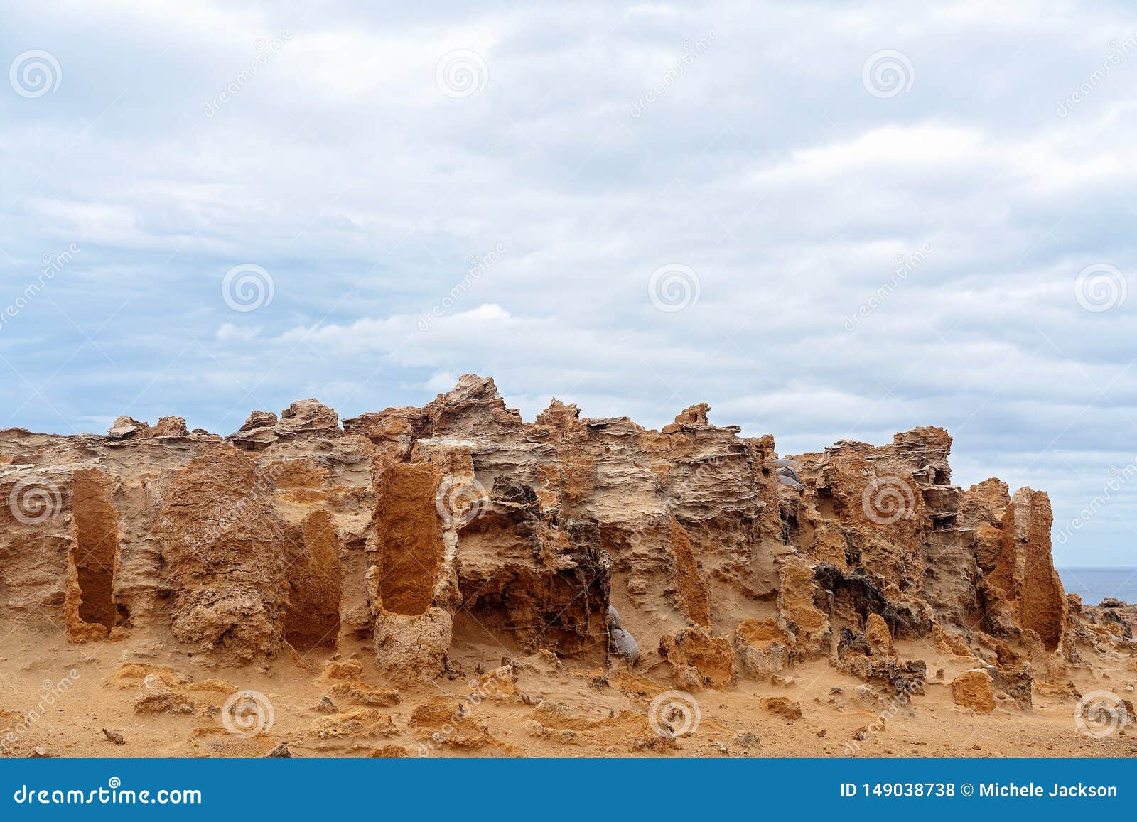Unique Limestone Solution Tubes Stock Photo - Image of formation ...