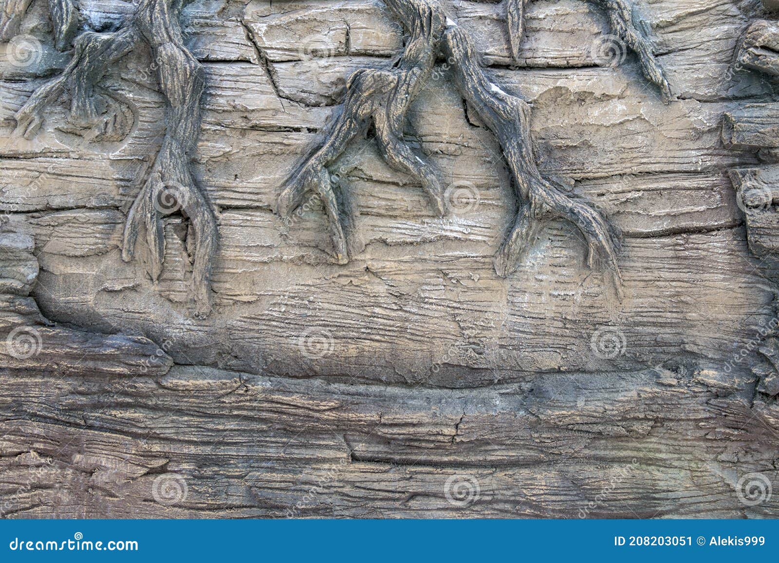 Petrified Tree Wood Background, Backdrop of Old Tree with Roots Stock ...