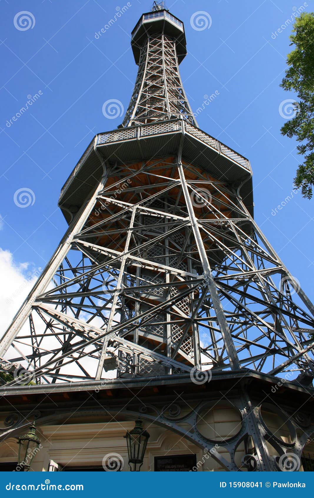 Petrin Lookout Tower stock image. Image of eiffel, observation - 15908041