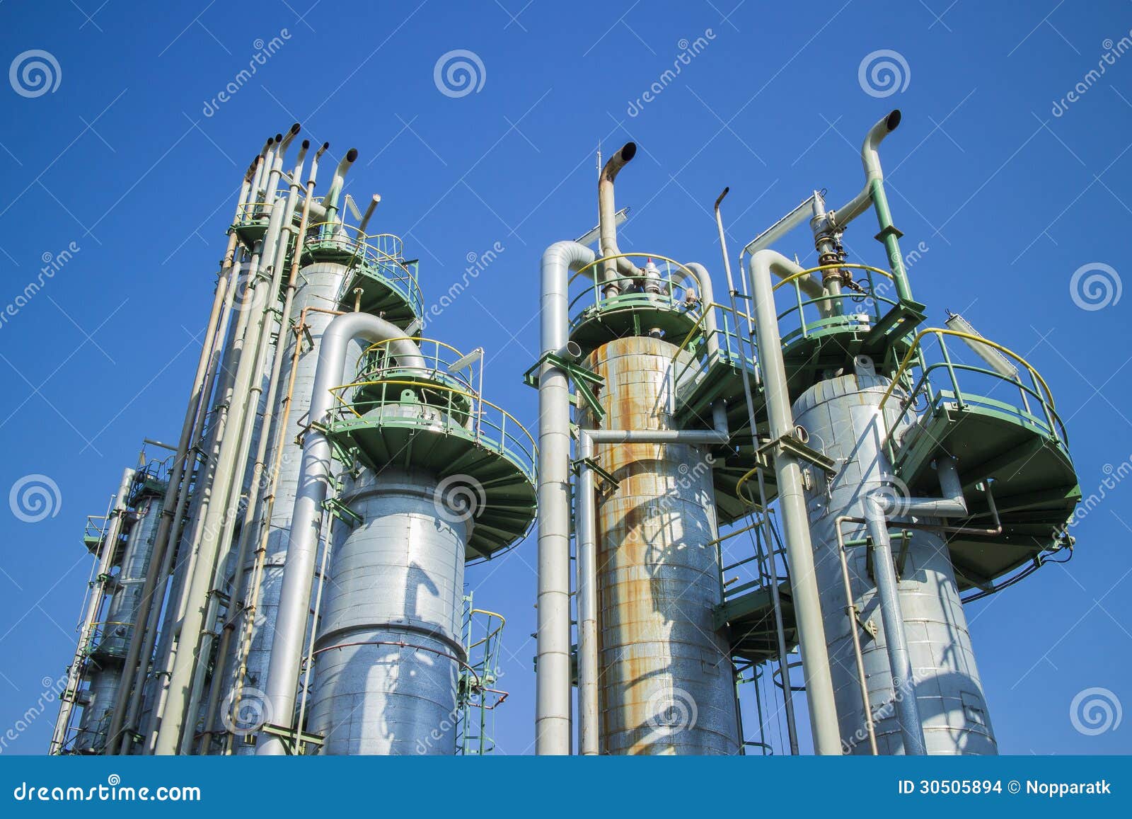 Petrochemical Column stock photo. Image of industrial - 30505894