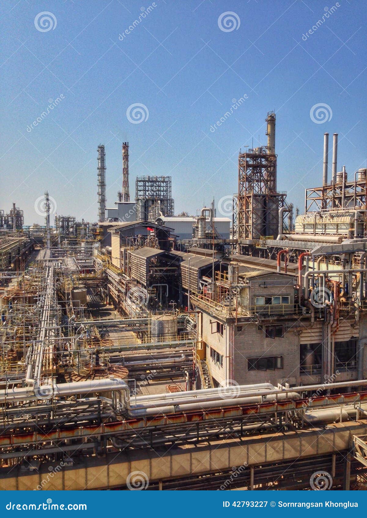 Petrochemical stock image. Image of factory, view, petrochemical - 42793227