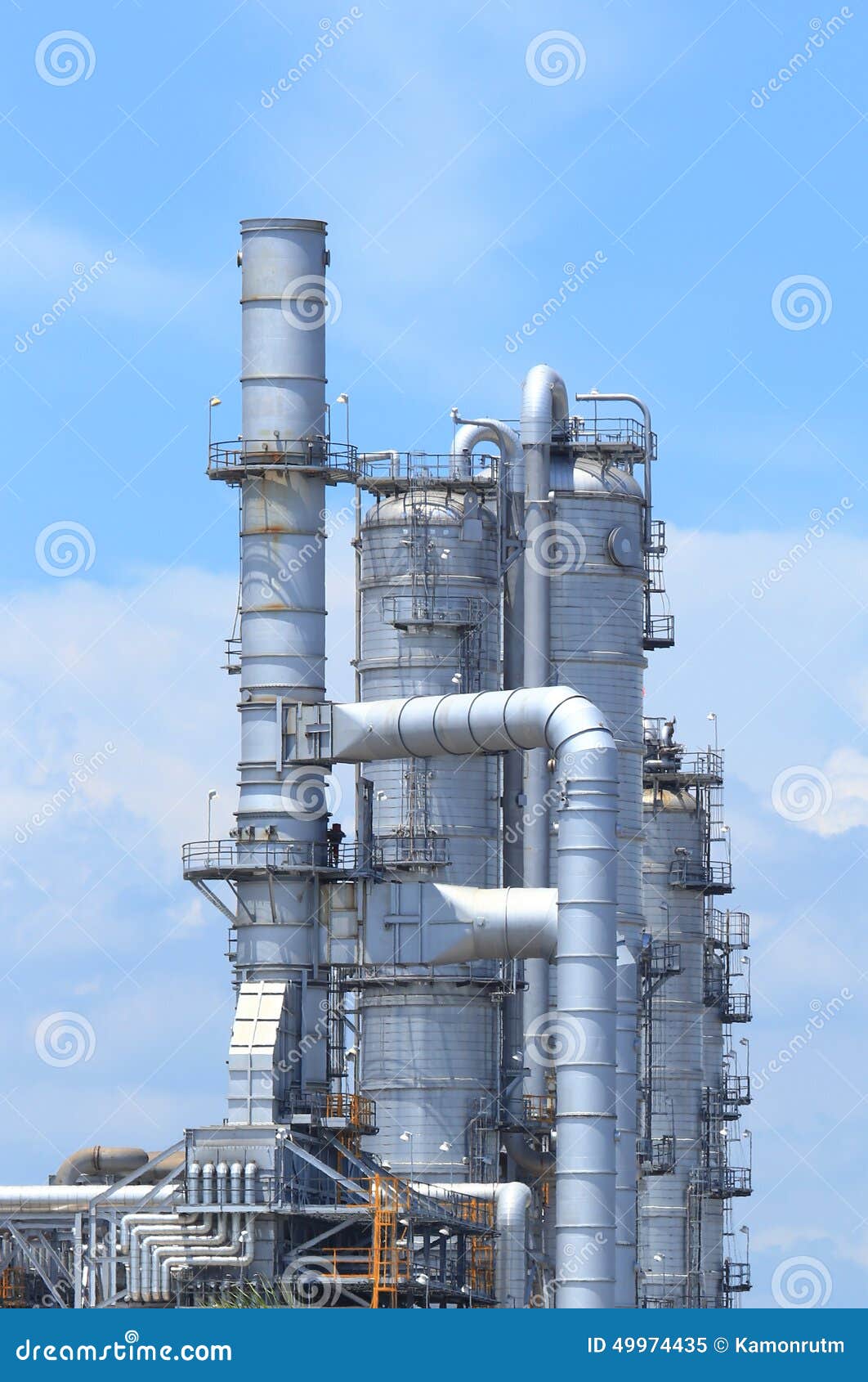 Petrochemical plant stock image. Image of landscape, petrolium - 49974435