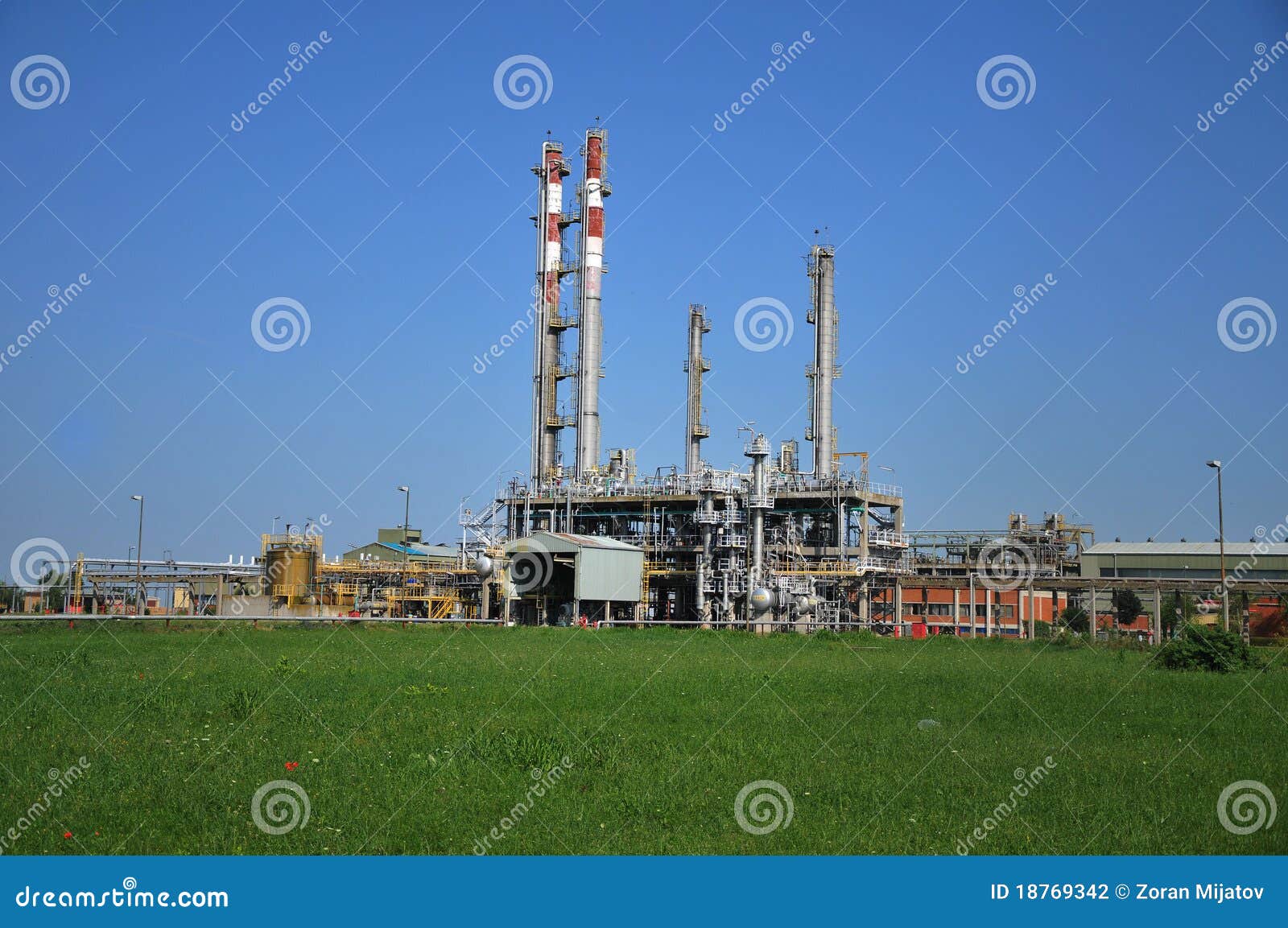 Petrochemical refinery stock photo. Image of manufactory - 18769342