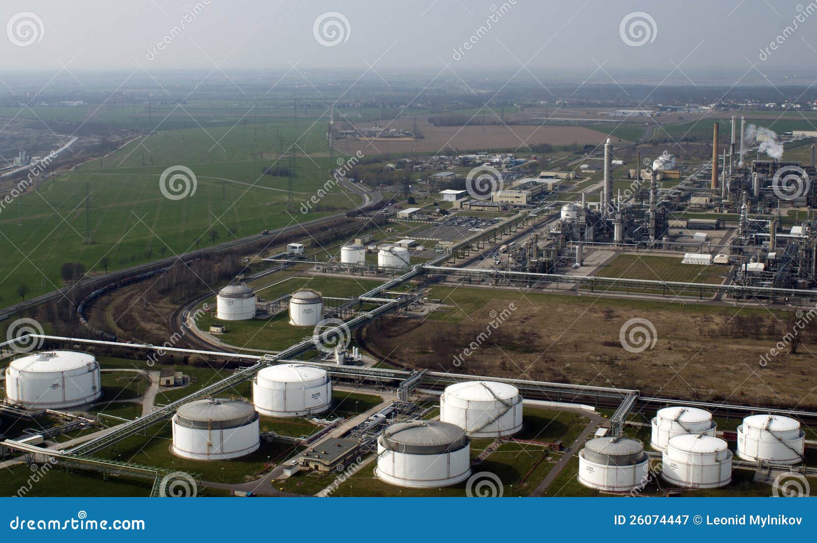 Petrochemical refinery stock image. Image of petrol, fuel - 26074447